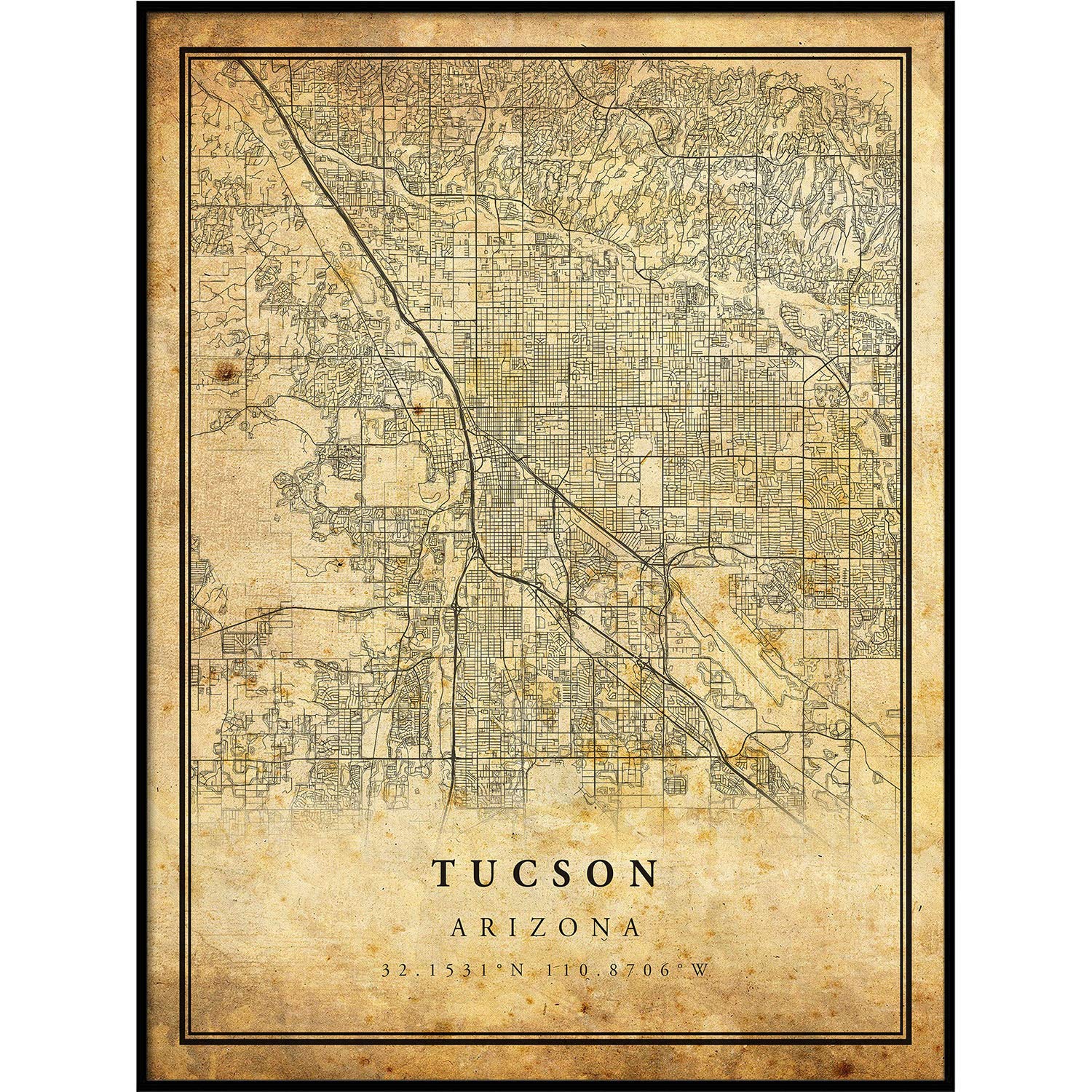 Old Tucson Map