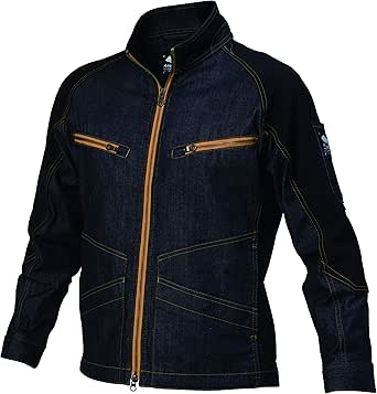 Amazon | [アルファフォース] 作業着 タフストレッチ デニムジャケット AF1913 メンズ | コート・ジャケット 通販