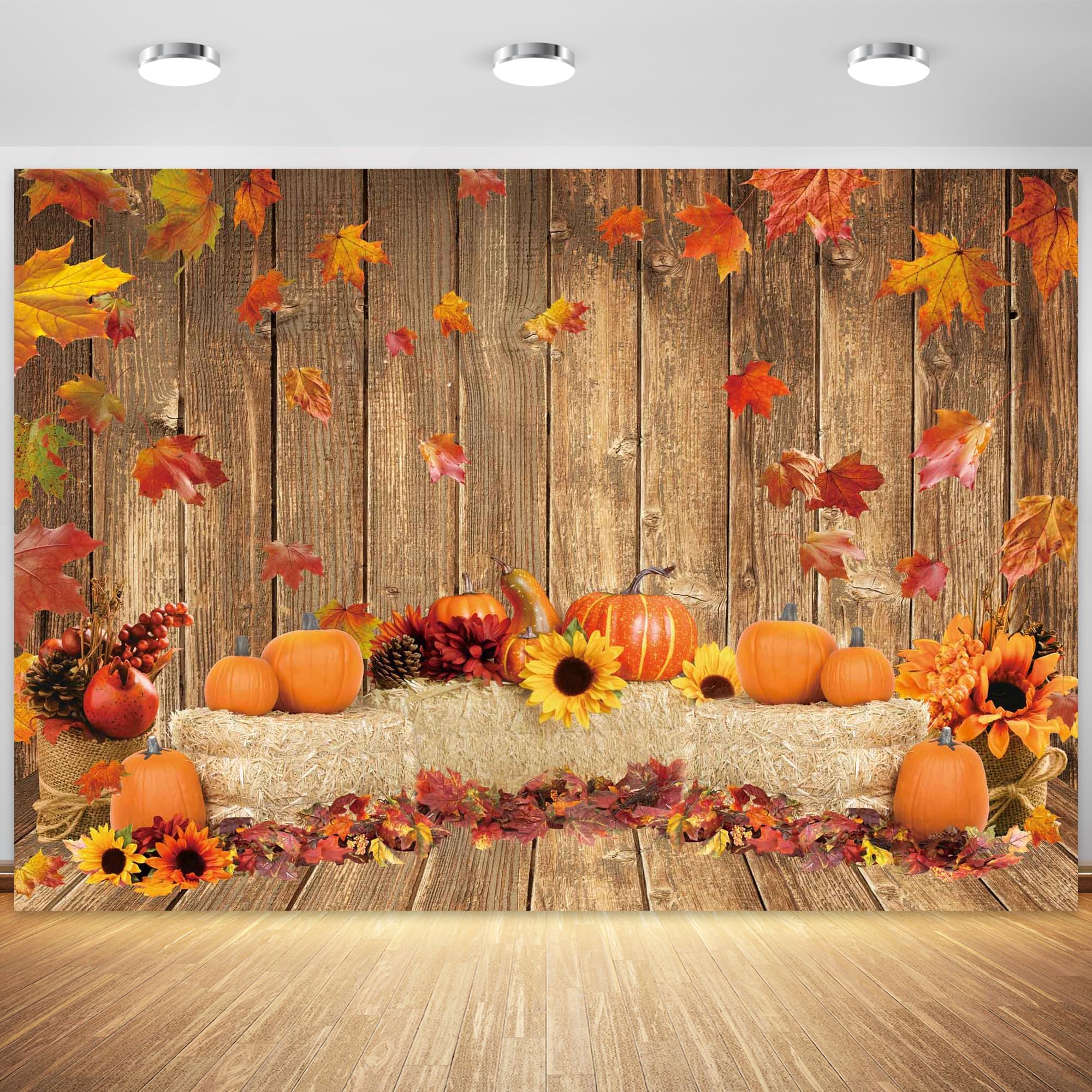 Amazon.com : Swepuck 10x8ft Fall Photography Backdrop Autumn Maple ...