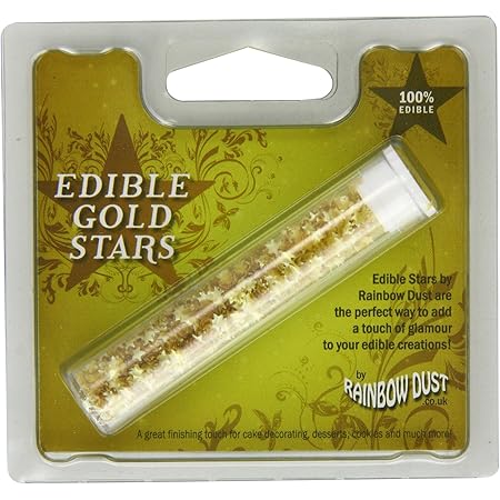 Rainbow Dust Edible Gold Stars : Amazon.co.uk: Grocery