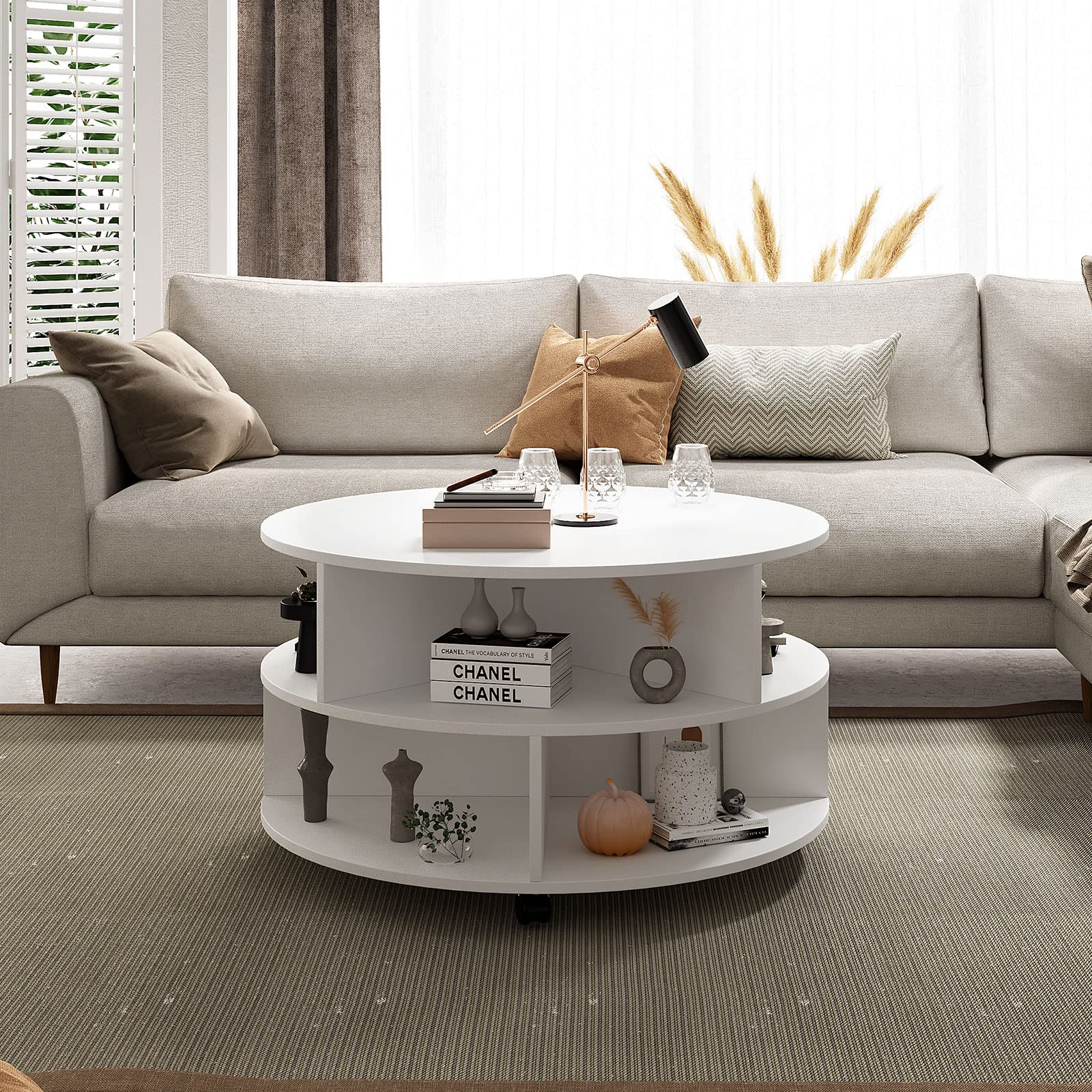 Modern Coffee Table On Wheels