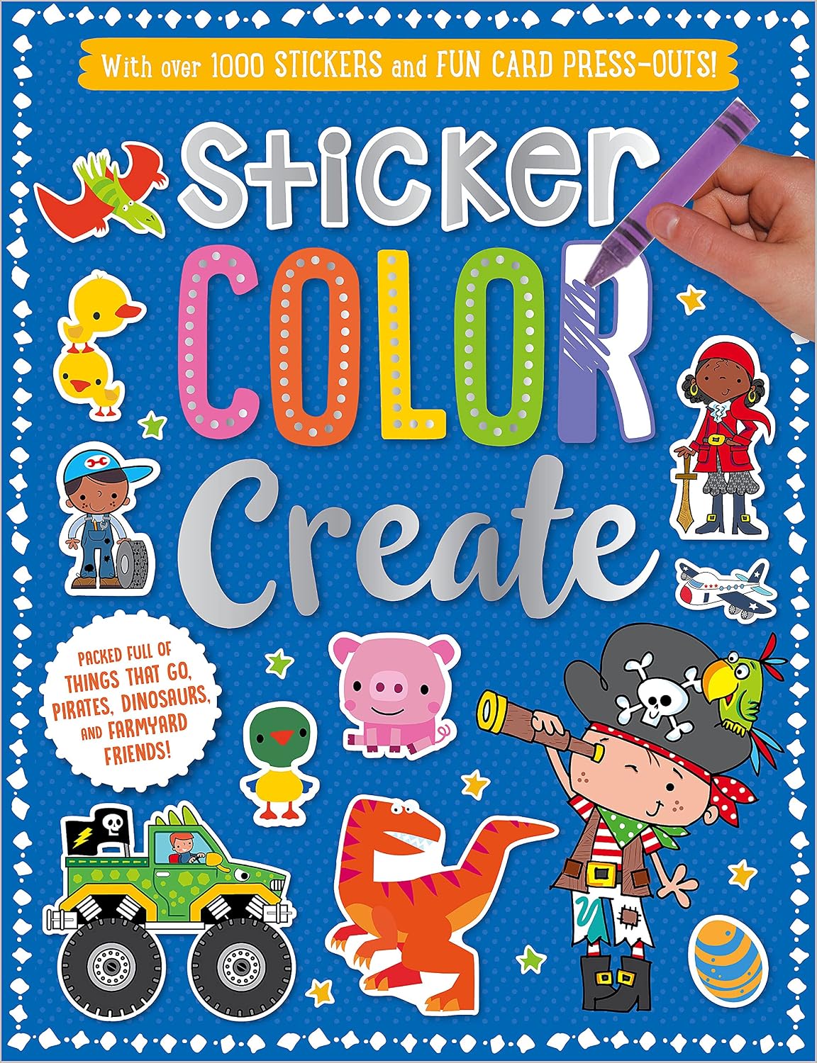 Amazon.com: Sticker Color Create (Blue): 9781788436748: Make Believe ...