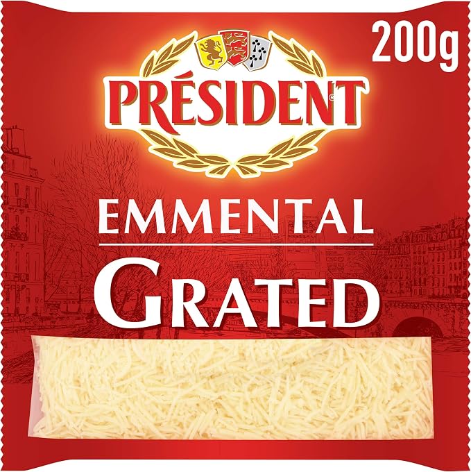 President Emmental Grated, 200g : Amazon.co.uk: Grocery