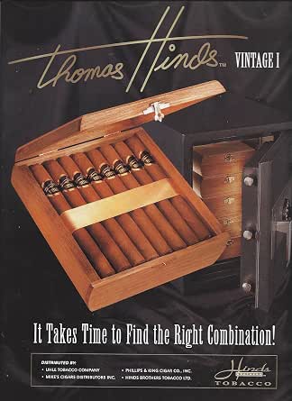 Amazon.com: MAGAZINE ADVERTISEMENT For 1997 Thomas Hinds Cigars: Vintage I