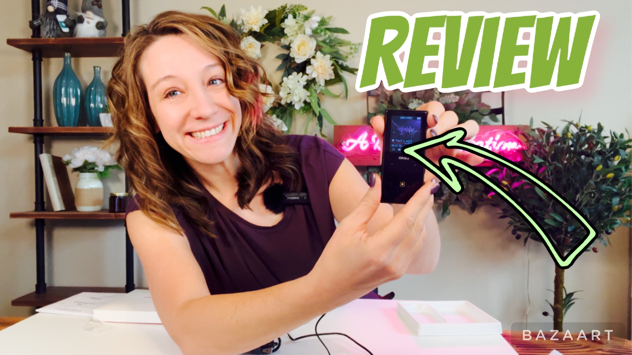 Watch MP3 player-Nice portable size #review on Amazon Live