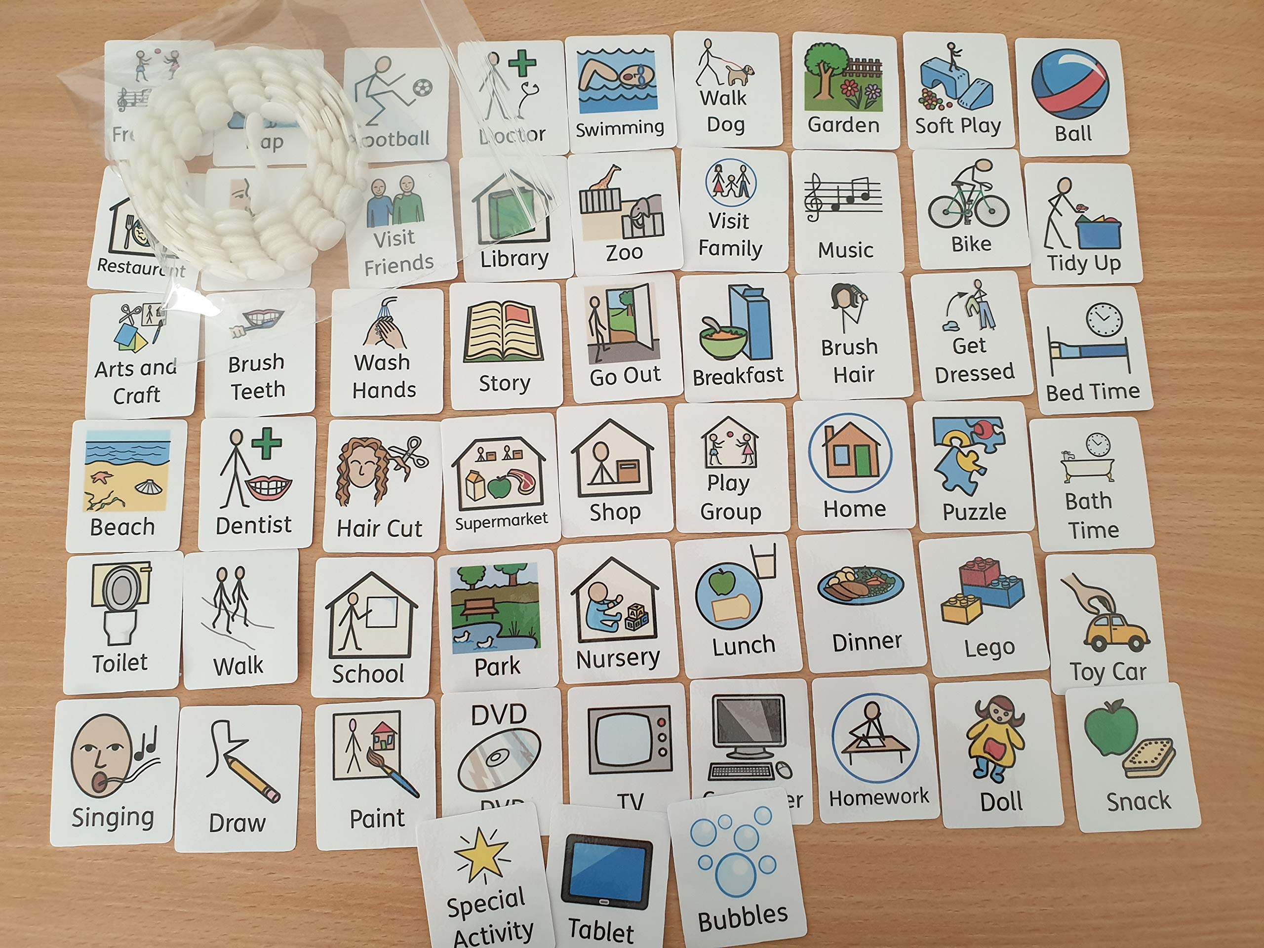 Buy Learning Fun Resources Activity Picture cards with Velcro - Autism ...