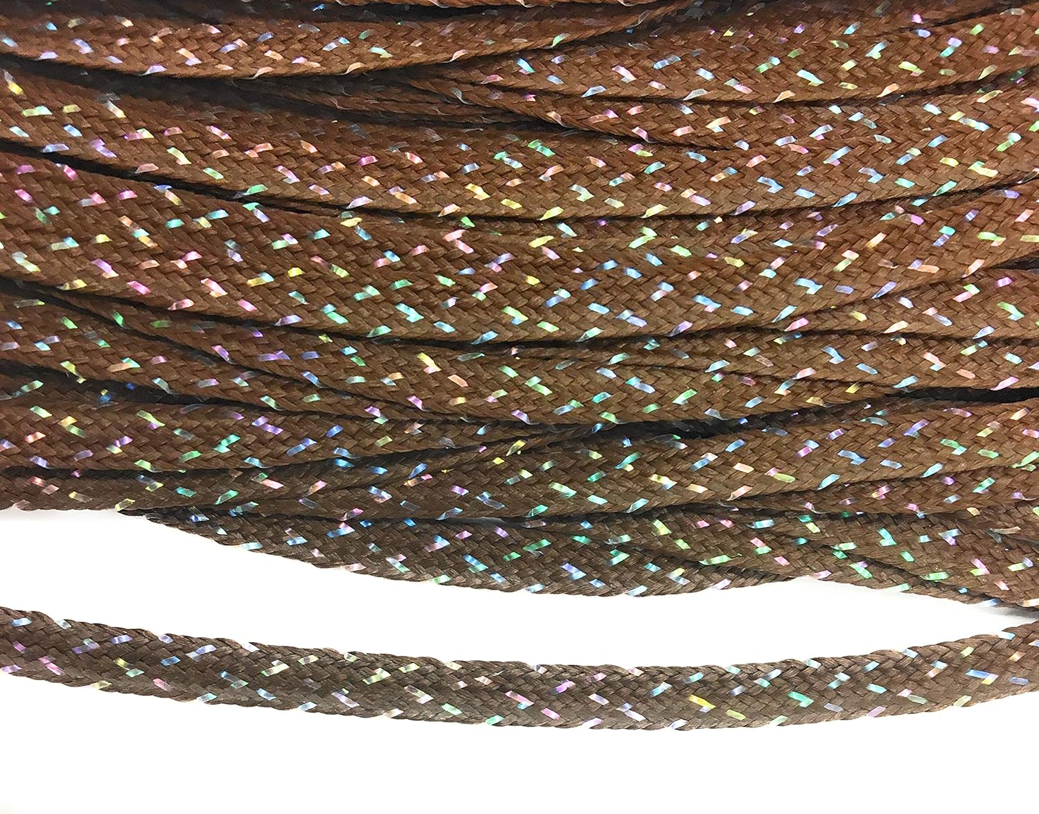 Amazon.com: Weave Brown Middy Braid with Iridescent Sparkles Trims 1/8 ...
