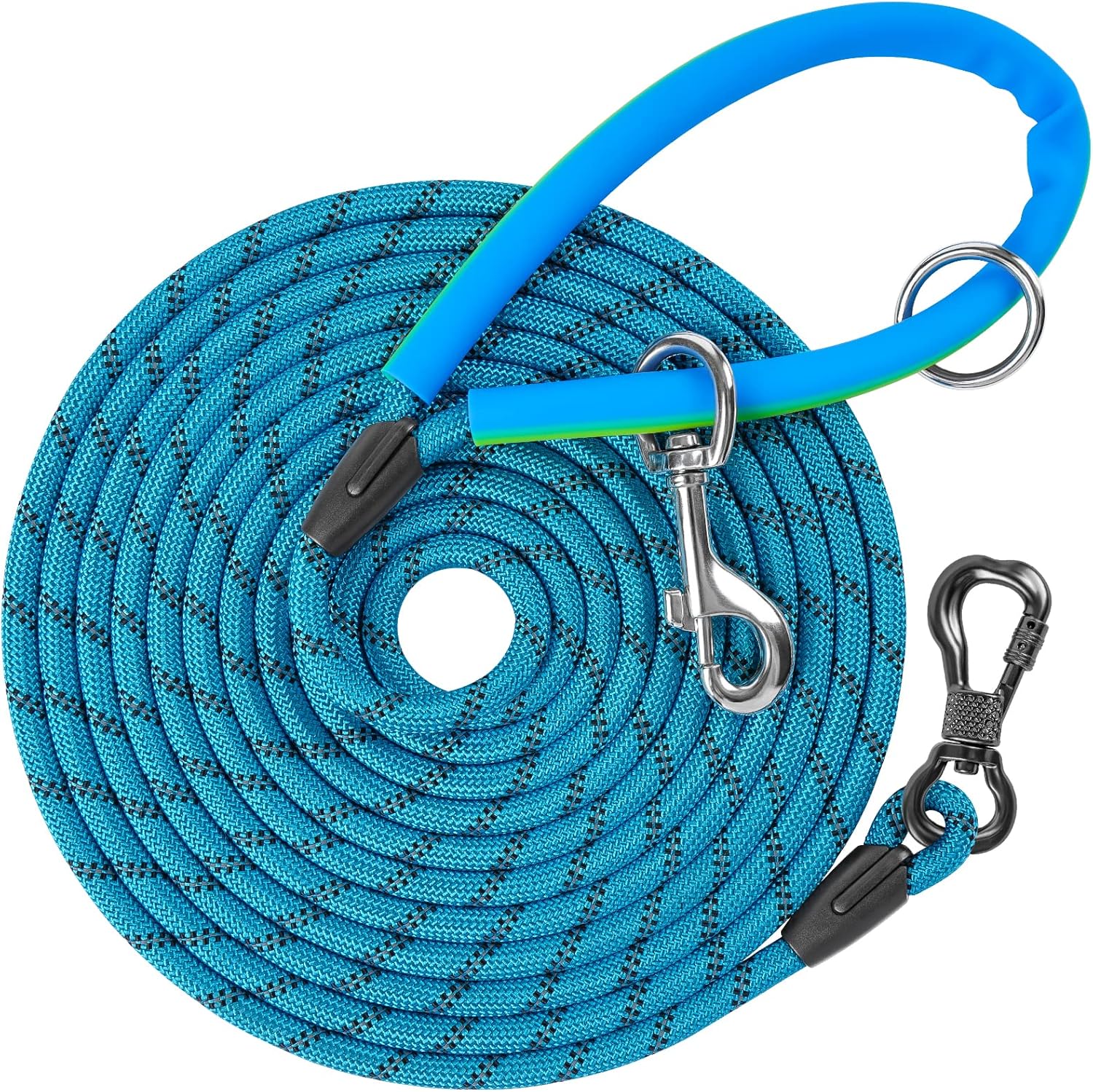 Amazon.com : NTR Dog Rope Leash, 30FT Puppy Recall Training Lead, with ...