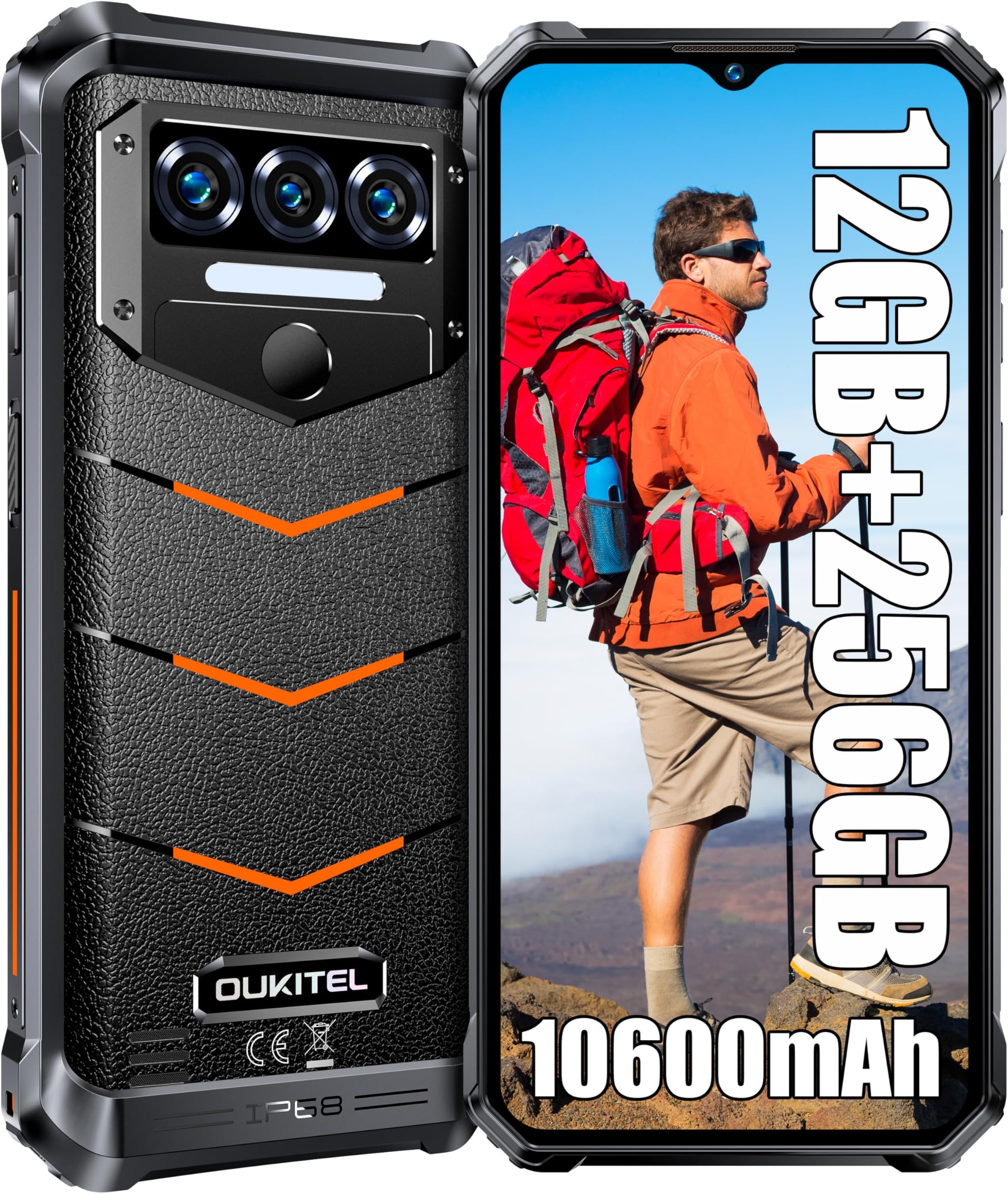 Amazon.com: OUKITEL WP38 Rugged Smartphone Unlocked - 2024 12GB RAM+ ...