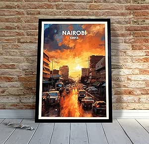 Amazon.com: Nairobi poster, Kenya poster, Nairobi Print, Nairobi ...