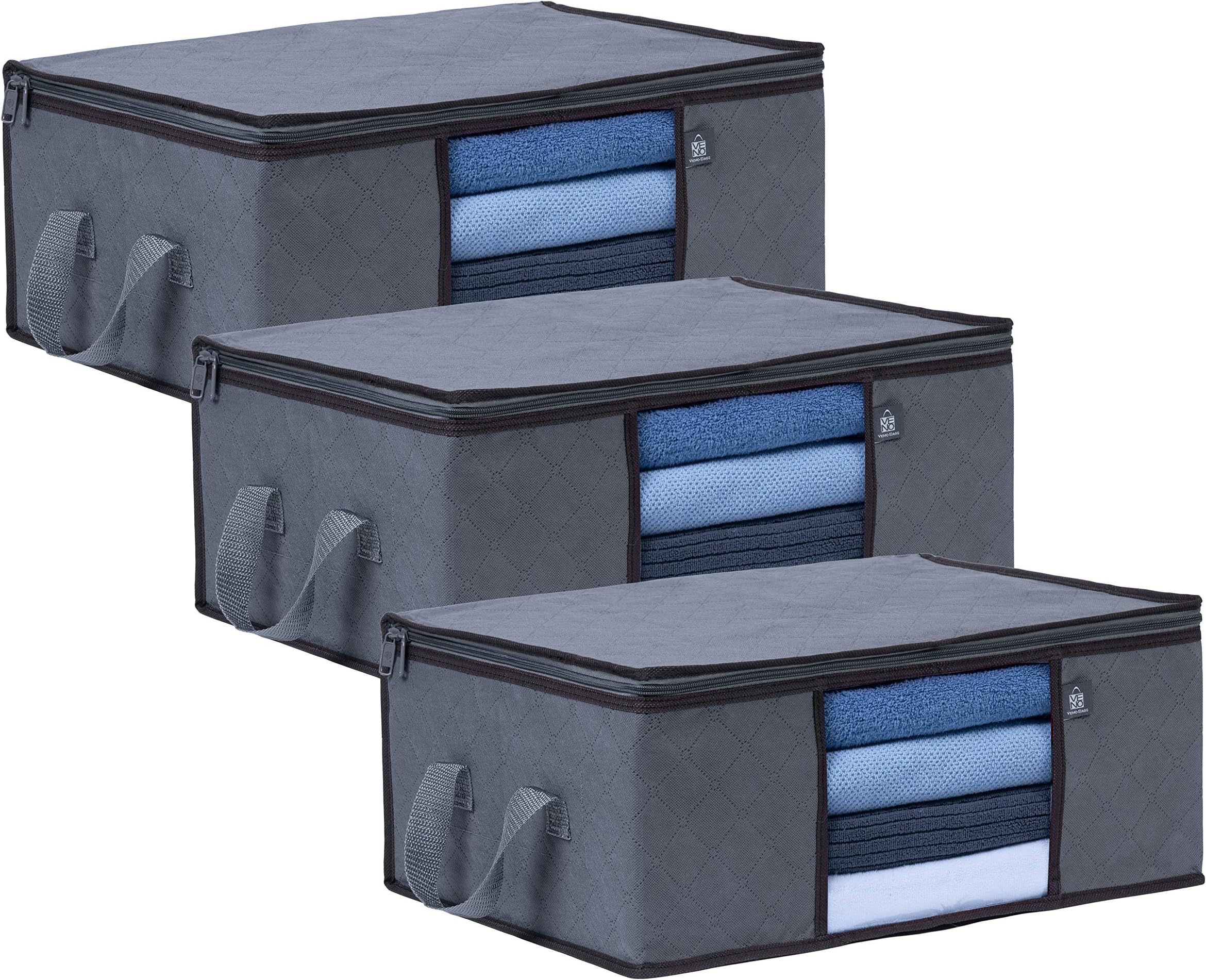 Amazon.com: Storage Clothes Bins Closet Bags - 35L Containers Organizer ...