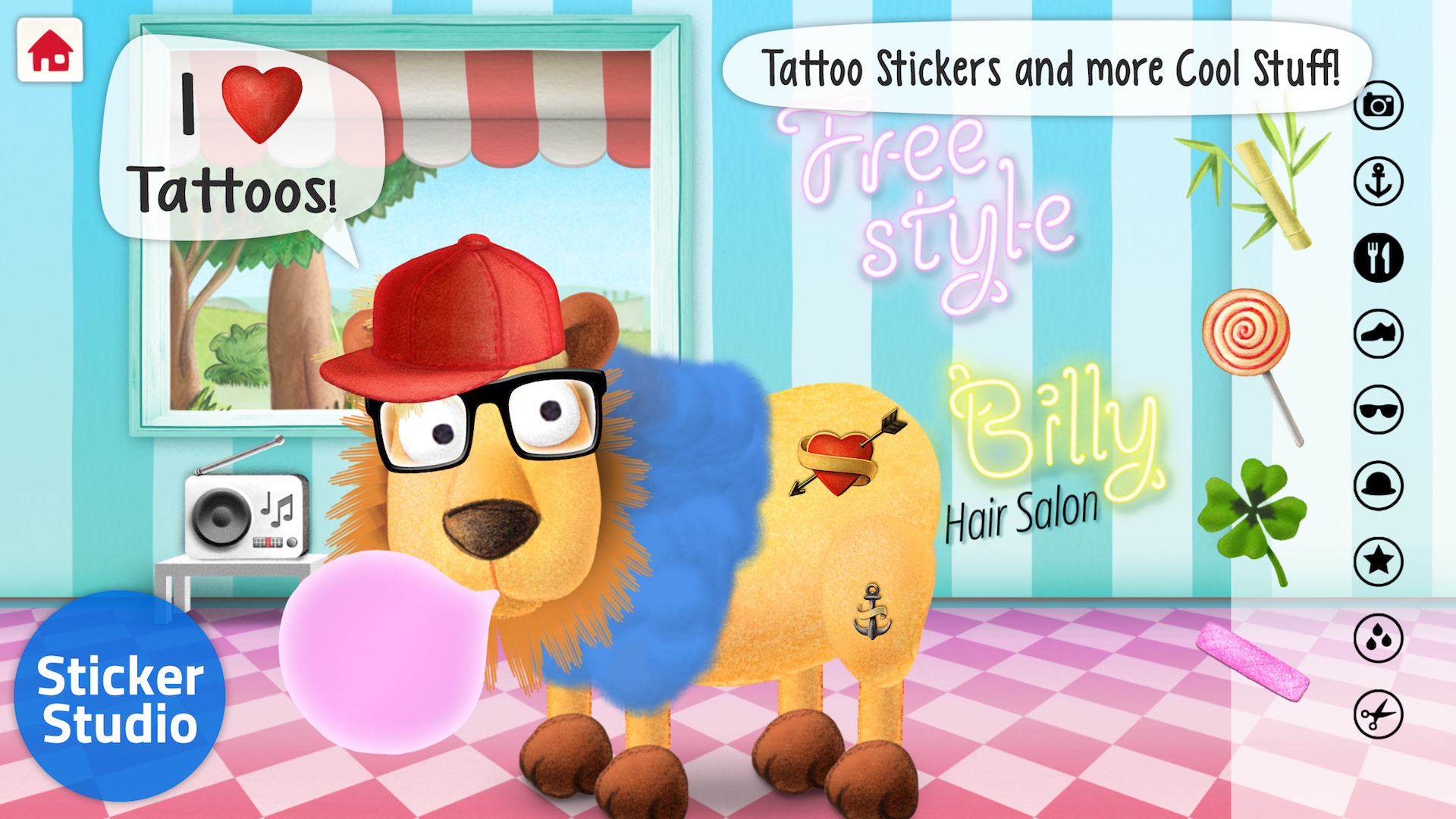 Studio Slon Cartoon Hair A Beautiful Light Skin Caucasian Chibi