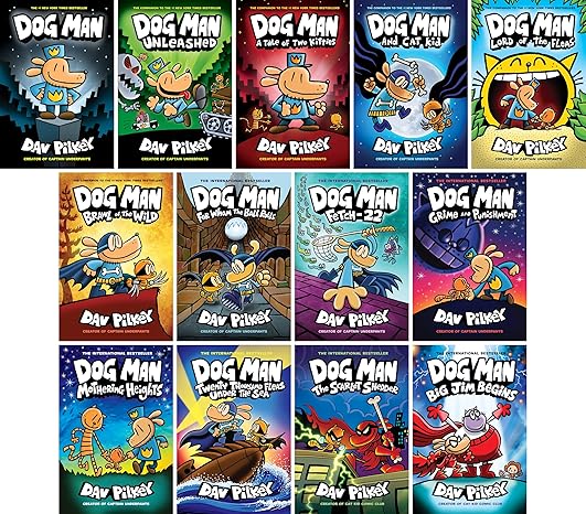 Dog Man Complete Series (Books 1-13) Set by Dav Pilkey (Dogman) : Dav Pilkey: Amazon.ca: Books