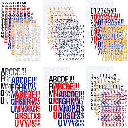 Amazon.com: 24 Sheets 1056 Pieces Iron on Letters for Clothing, 2 Inch ...