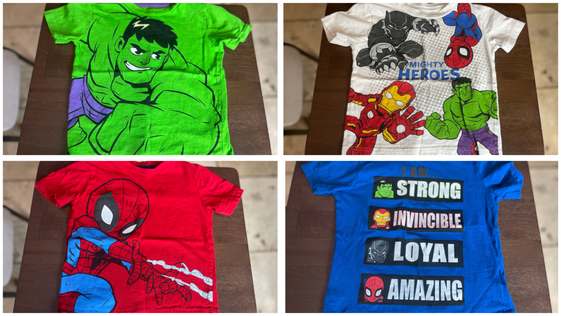 Watch Marvel Super Hero 4 Pack Graphic T-Shirts Review on Amazon Live