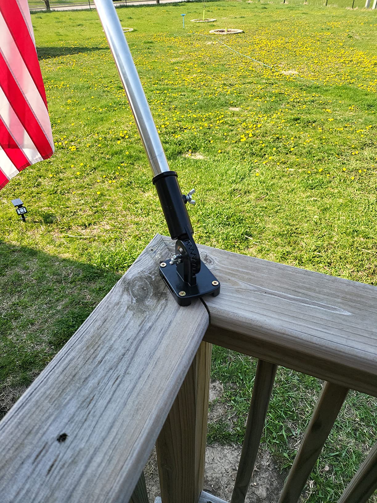 $8/mo - Finance Flag Pole Bracket Flag Pole Holder for 1 Inch Flag Pole ...
