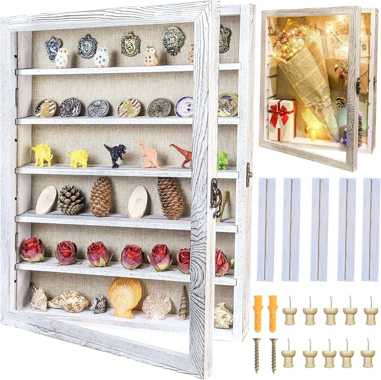 Amazon.com - Houstimi White Shadow Box Frame 16x20 Shadow Box with ...