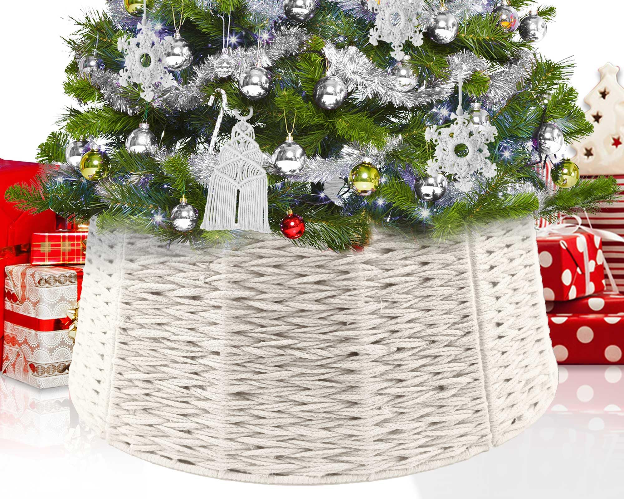 Amazon.com: ZWHTB 28in Tree Collar for 7.5-9 ft Tree, Christmas Tree ...