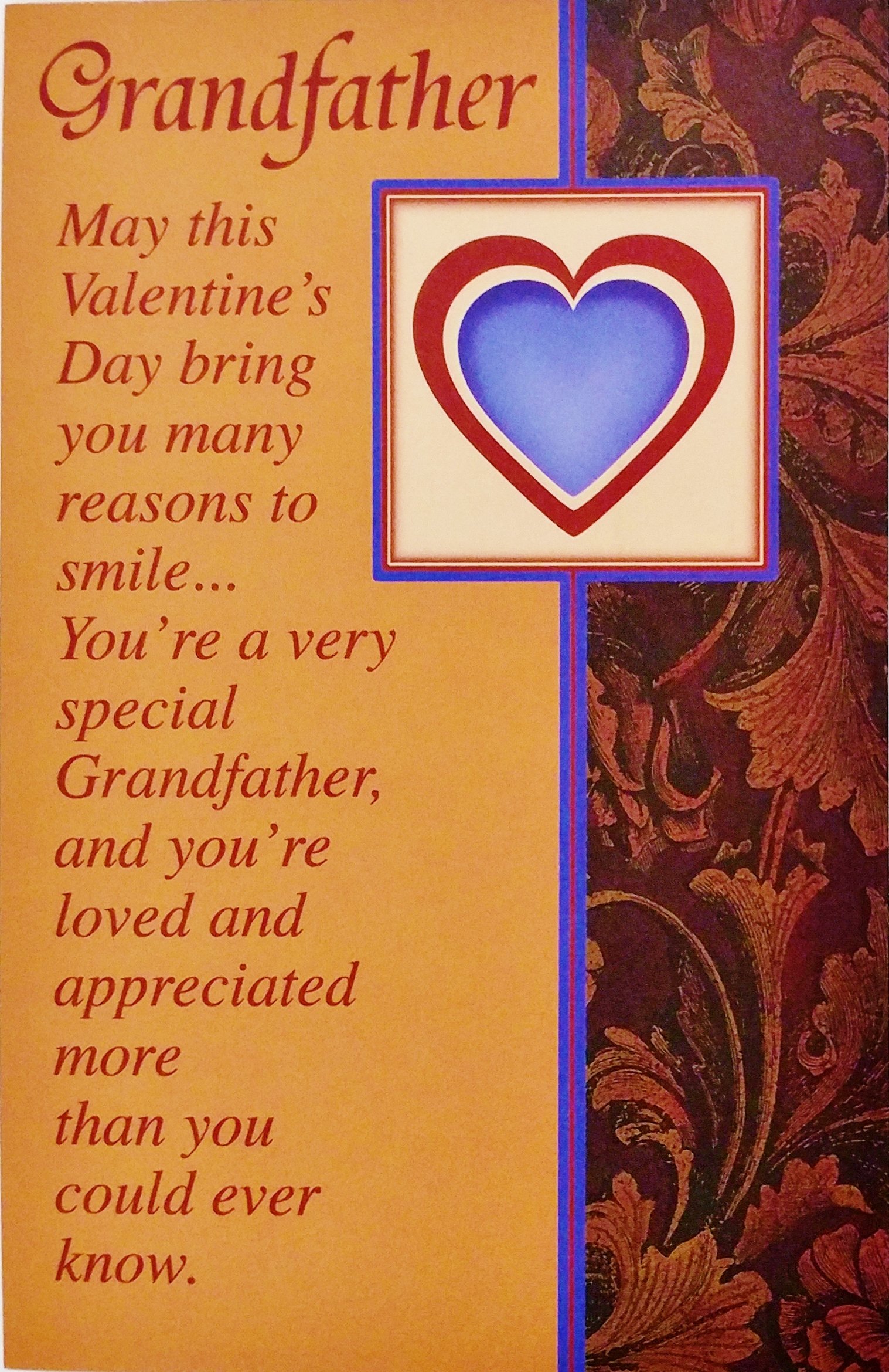 Grandpa Happy Valentines Day Valentines Day Footprint Card For Grandpa
