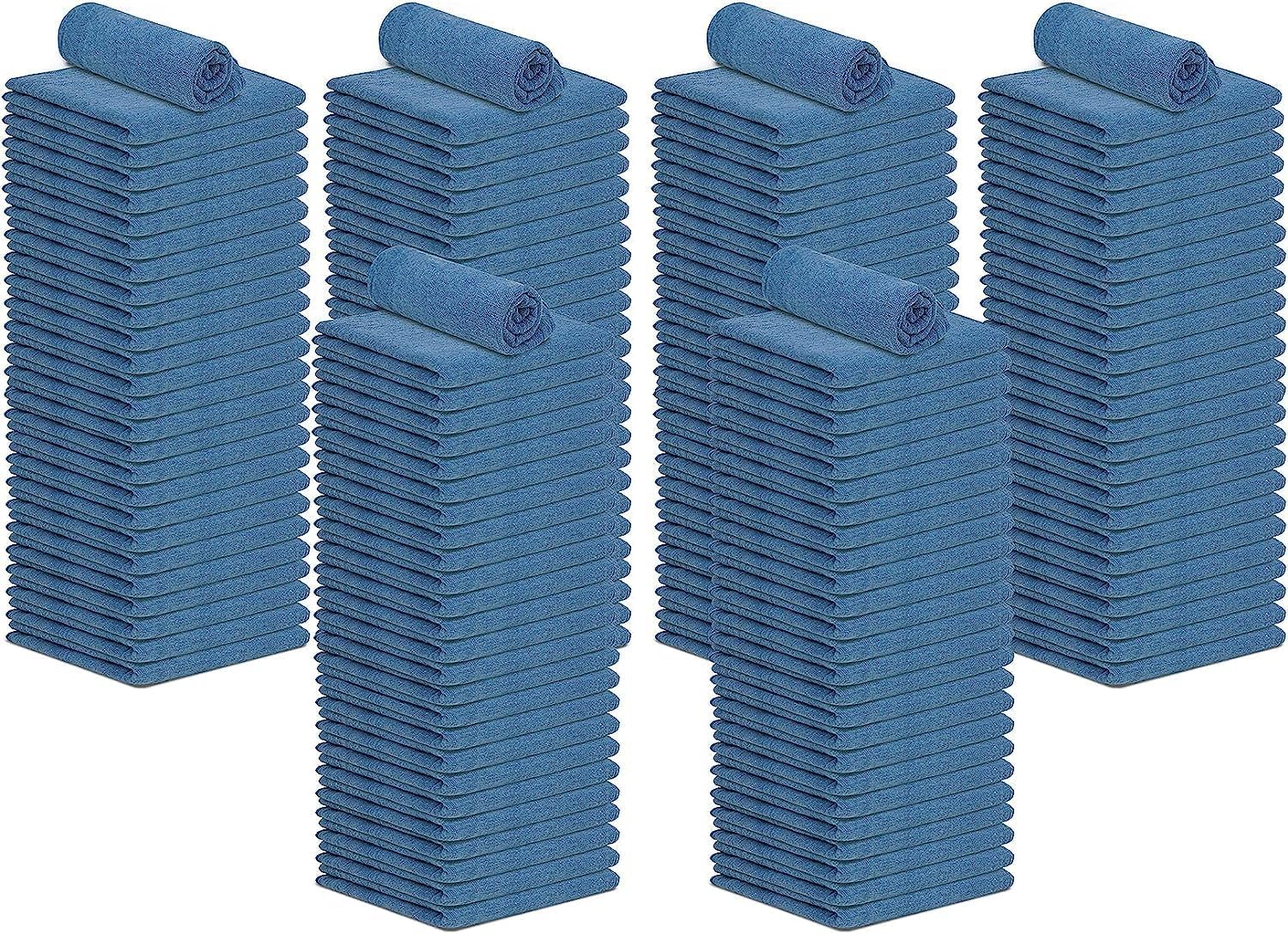 TOALLA Cotton Shop Towels Blue – (Pack of 150) Size 14x14 Inches ...