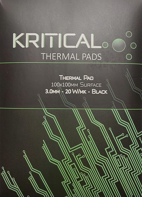 Kritical Thermal Pads - Black - Extreme Conductivity (20 W/mK ...