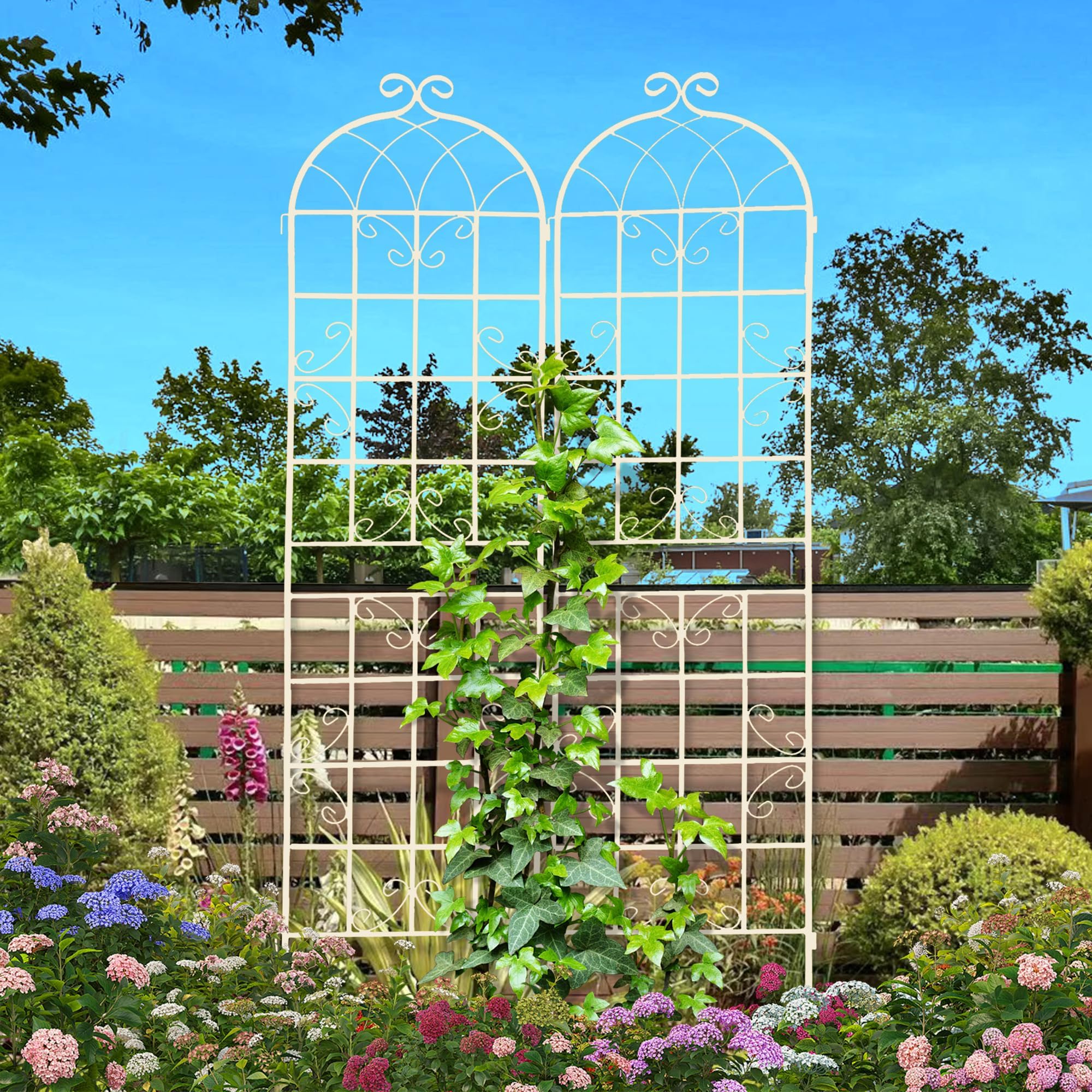 Amazon.com : OUTEROOM 3 Pack Garden Trellis for Climbing Plants ...