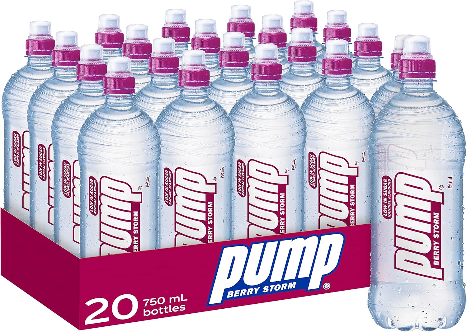 Pump Berry Storm Water Multipack Bottles 20 x 750mL : Amazon.com.au ...