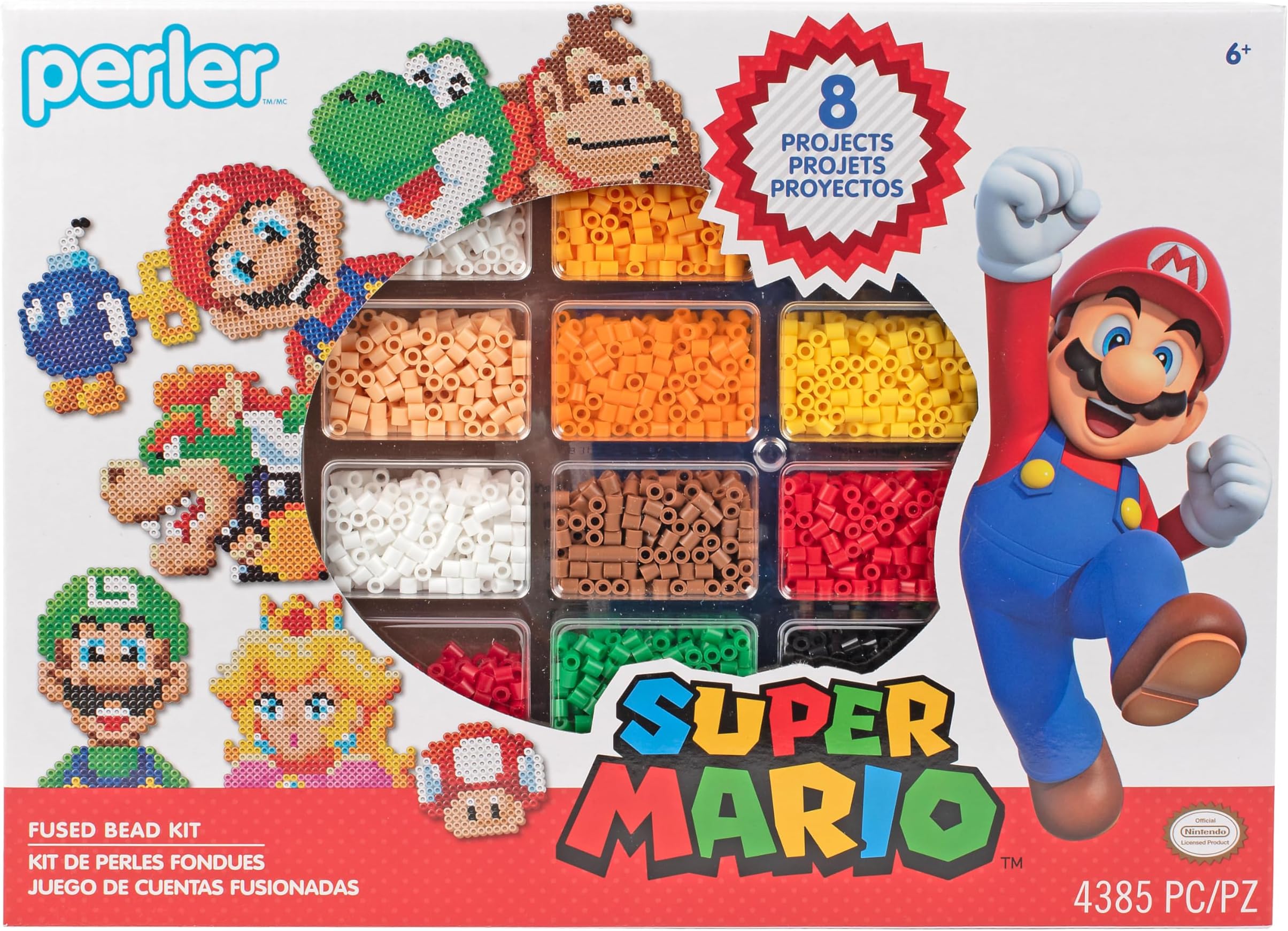 Amazon.com: Aquabeads Super Mario Character Set Additional Beads : Arts ...