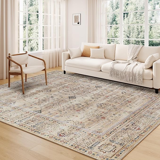 Amazon.com: DUKINO Machine Washable Rug, 6x9 Rugs for Living Room ...