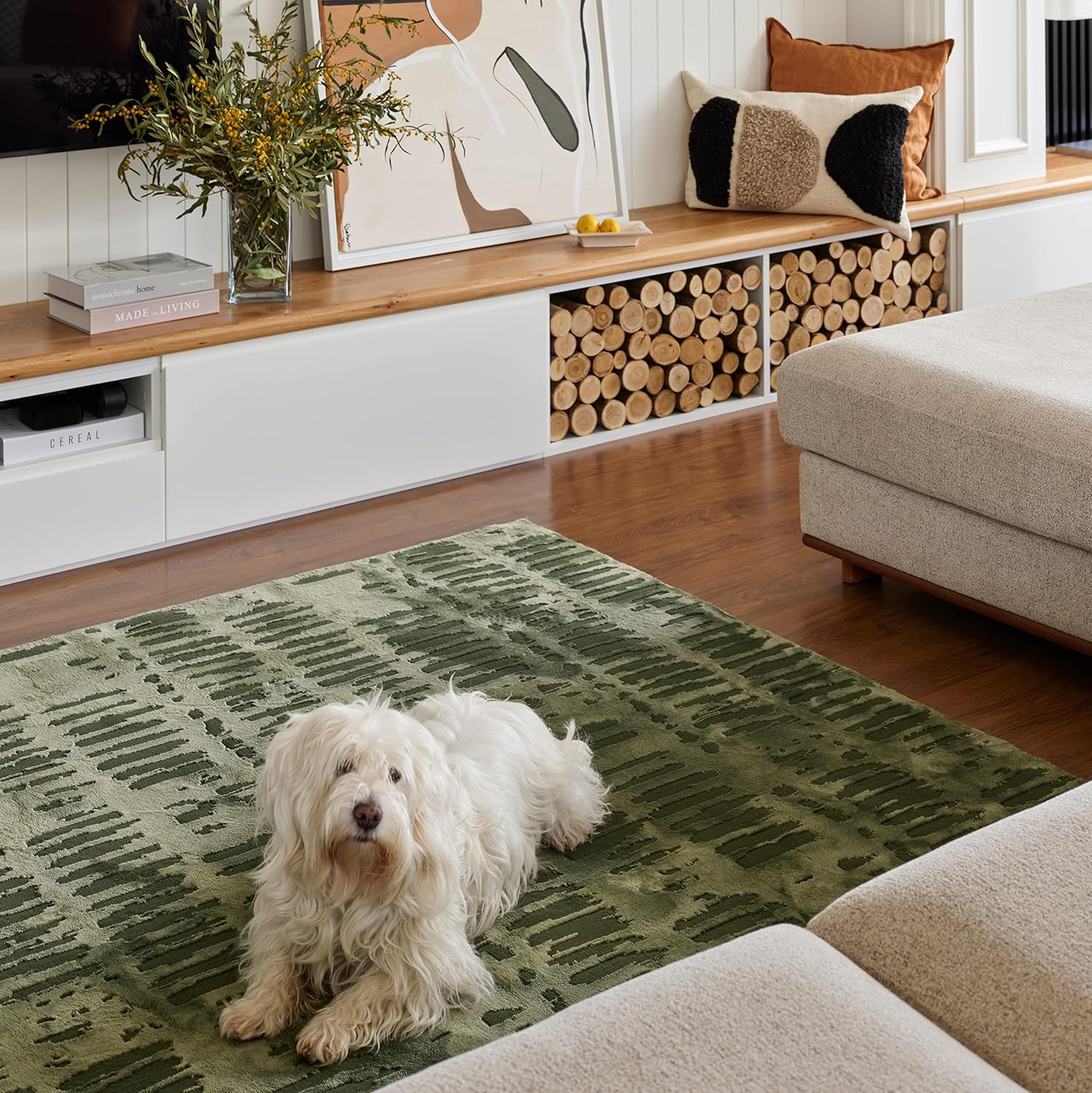 Amazon.com: Revival Rugs - 5'x8’ Shell Living Room Rug - Machine ...