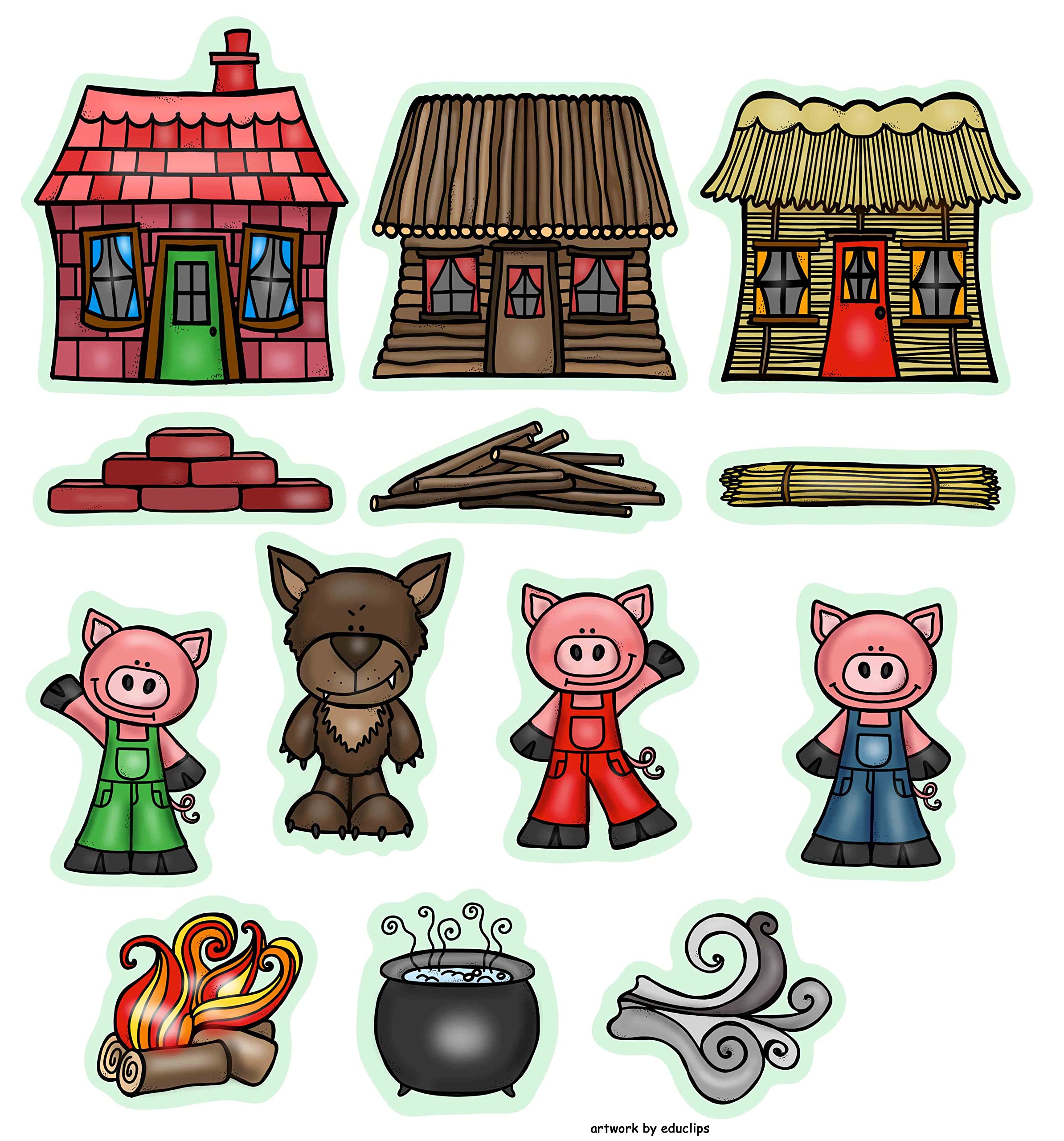 Three Little Pigs Ceramics