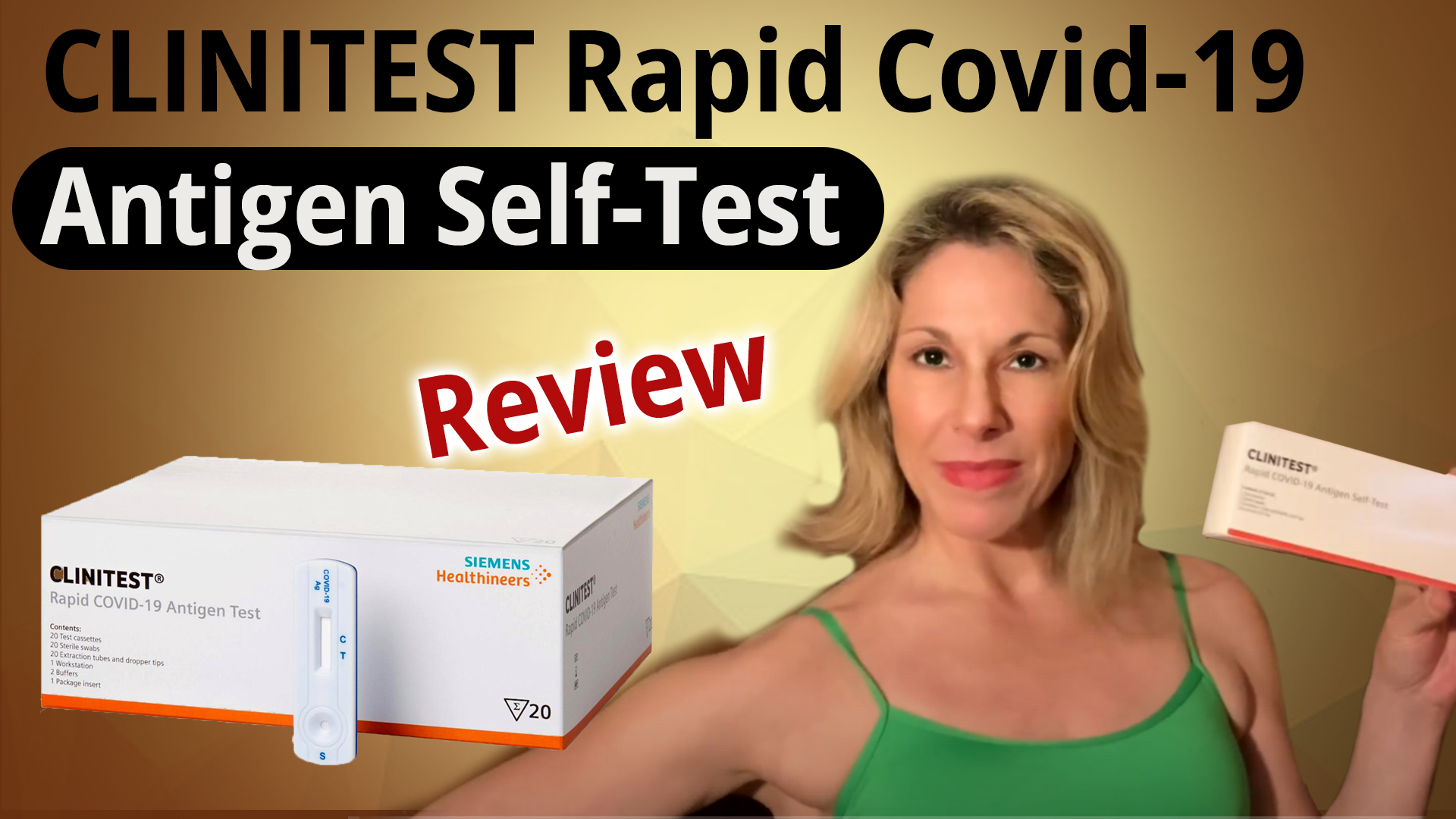 Watch Clinitest Rapid Covid-19 Antigen Self Test - Review on Amazon Live