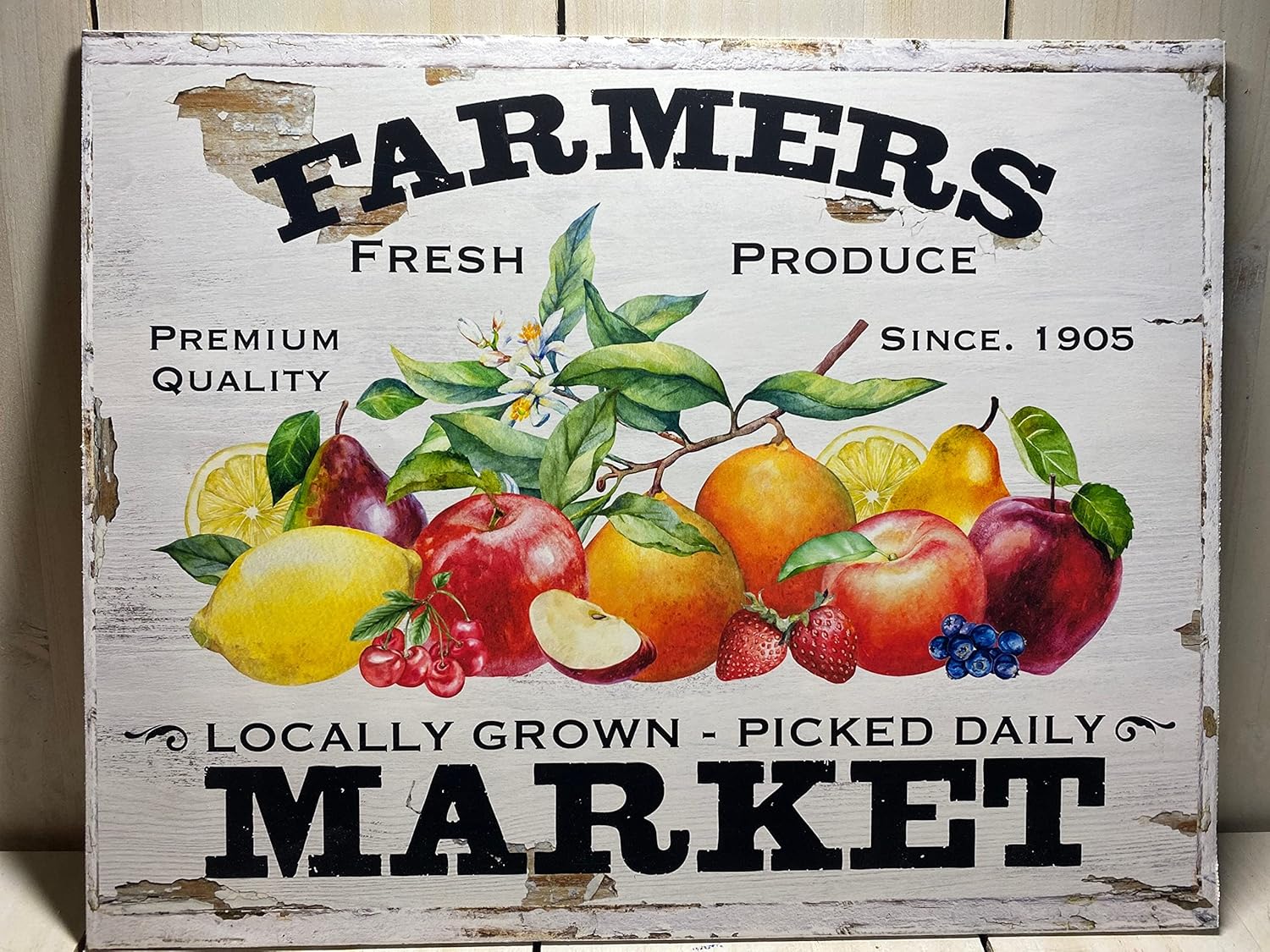 Amazon.com: Summer Sign Farmers Market Produce Sign Fruit and Vegetable ...