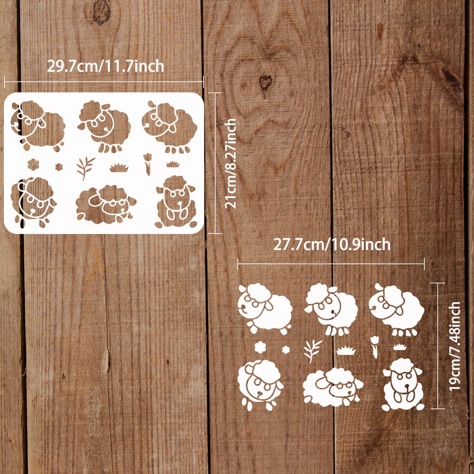 Primitive Sheep Stencils Printable Sheep PowerPoint Templates And