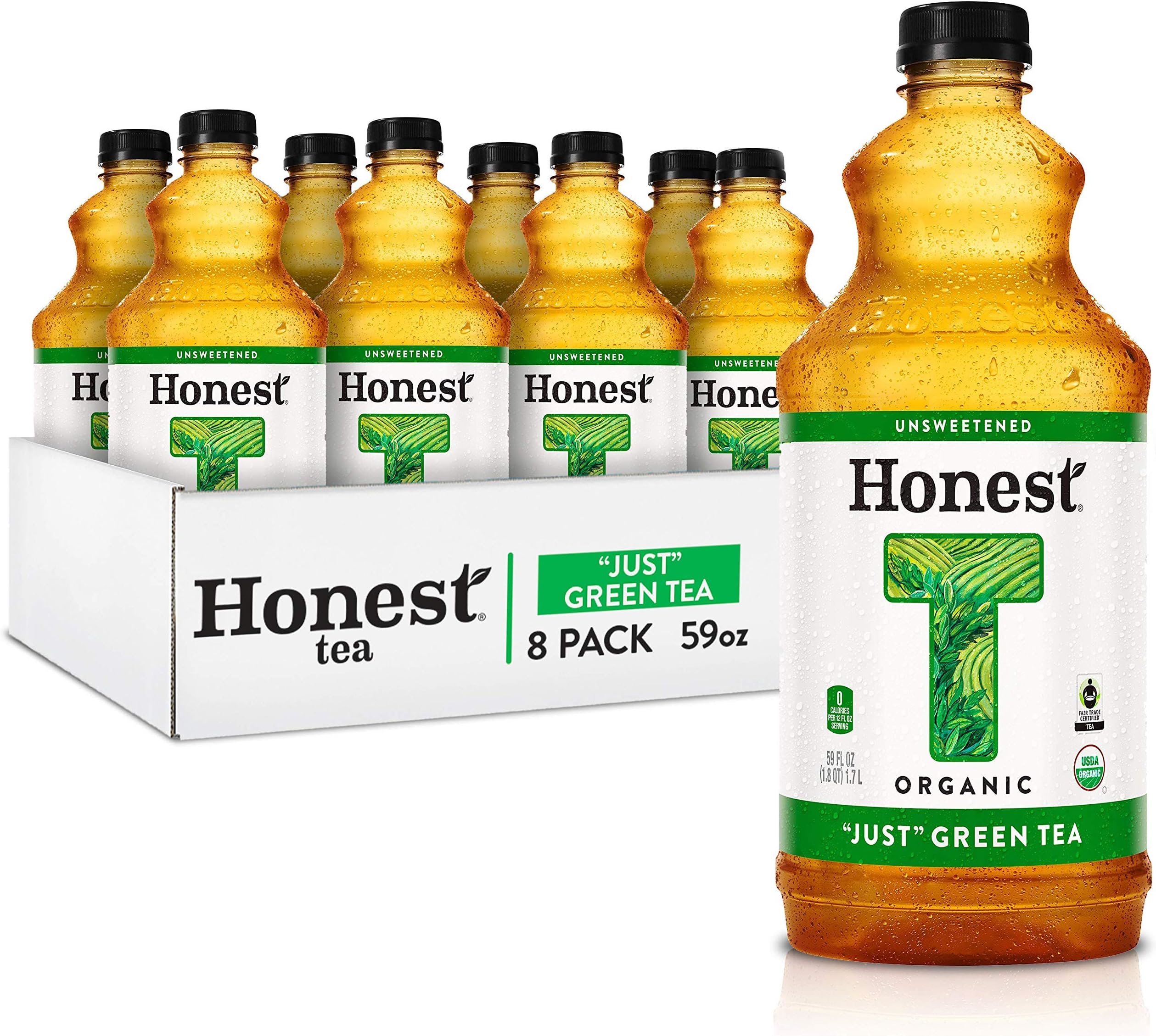 Amazon.com : Honest Tea, Iced Tea, Just Black, Organic, 16 oz ...