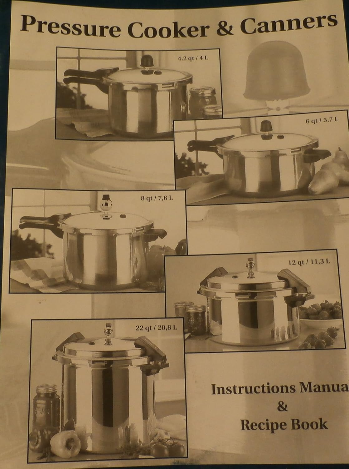 Pressure Cooker & Canners, Instructions Manual & Recipe Book: Mirro or ...