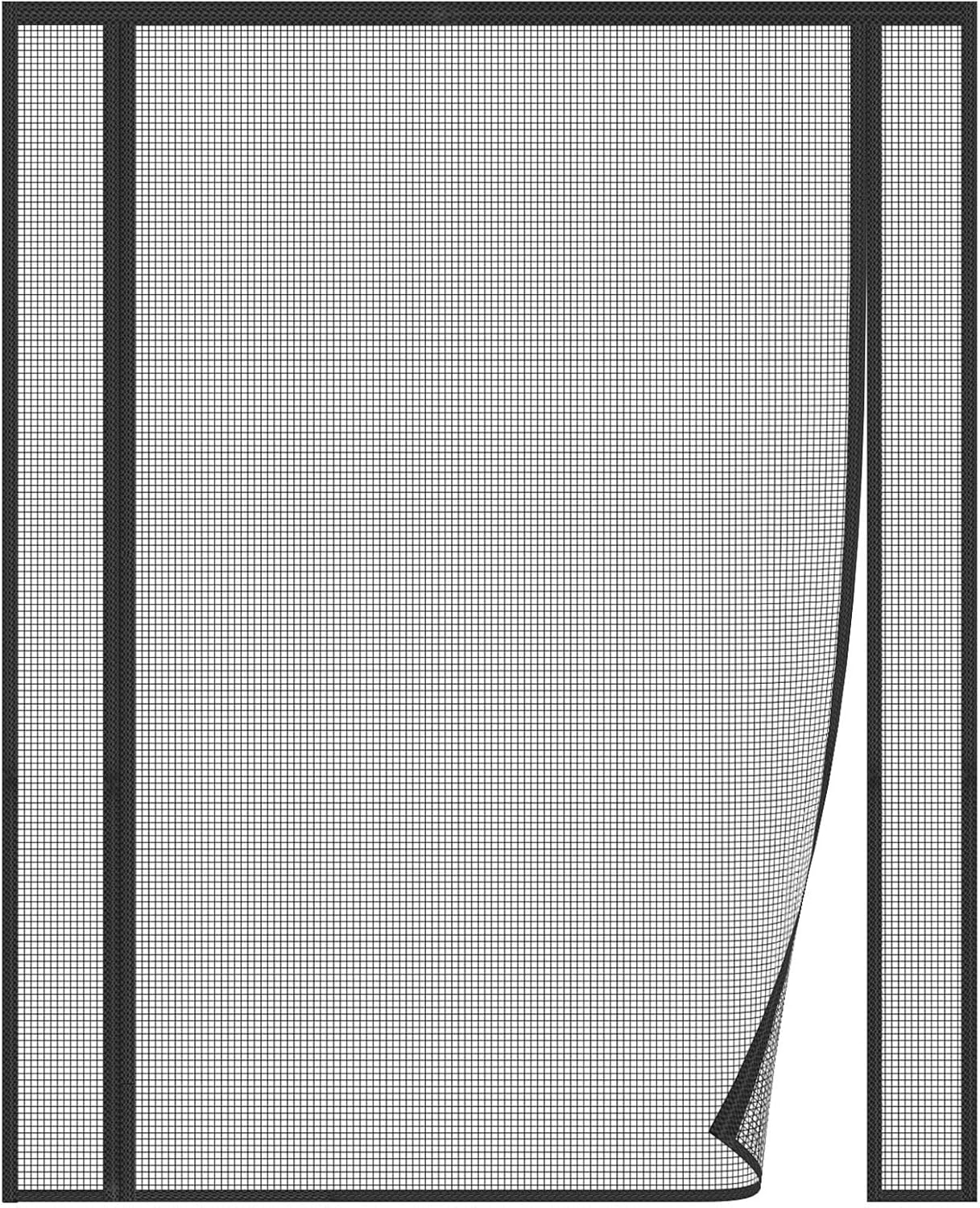 Risareyi Side Opening Magnetic Screen Door Fits Door Size 94 X 80 Inch