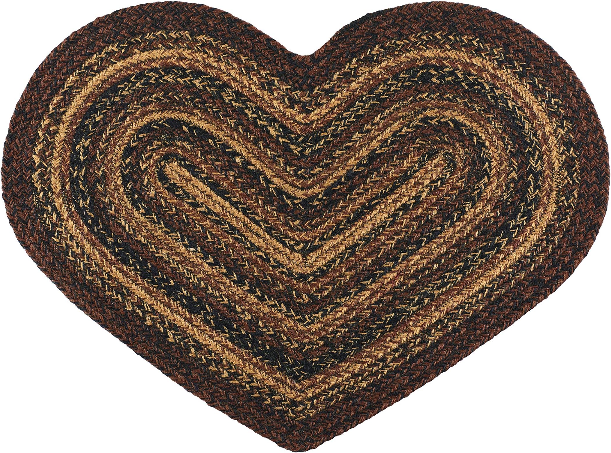 Amazon.com: CWI Bristol Jute Braided Heart Rug - Heart Shaped Rugs for ...