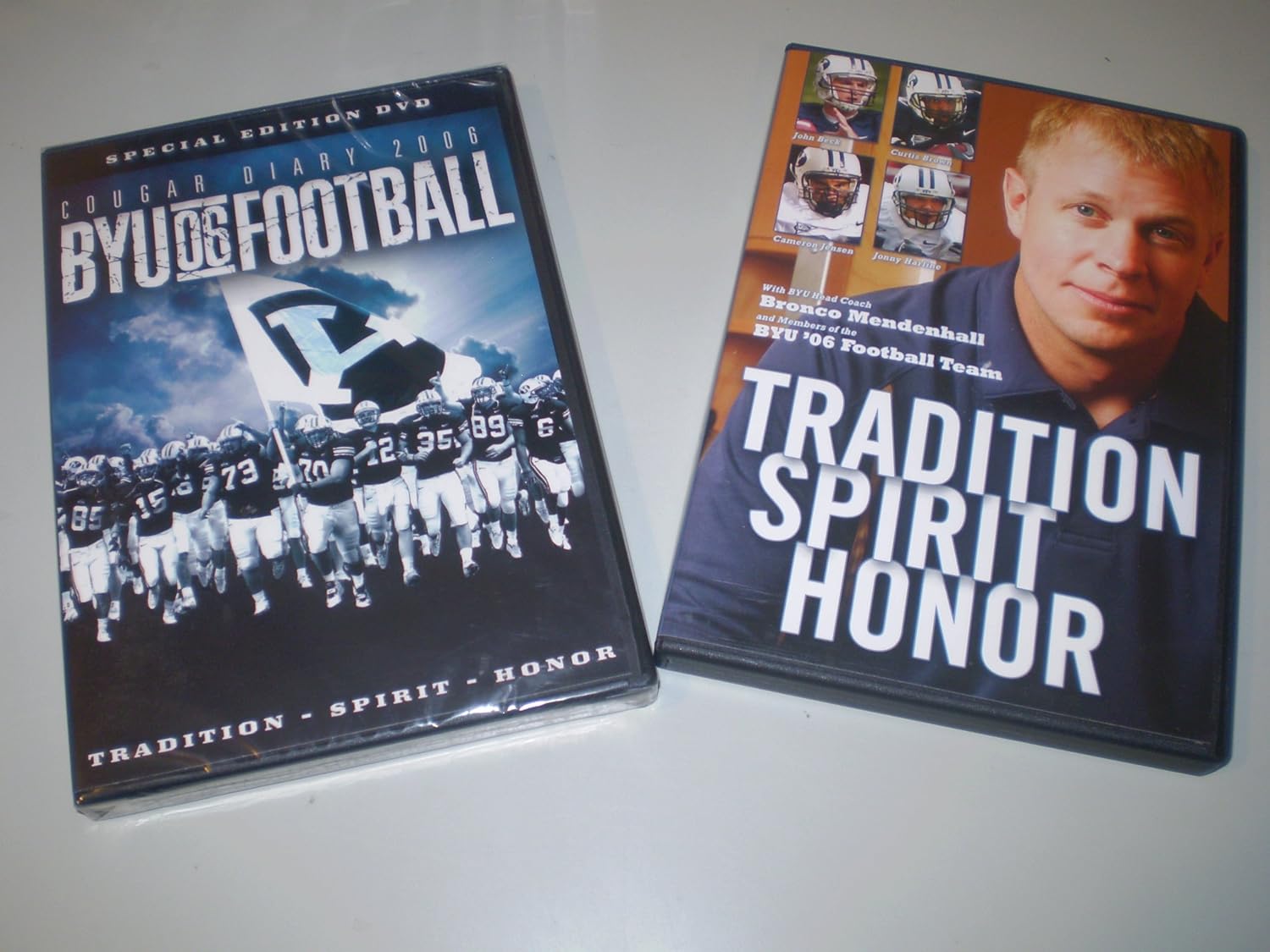 Amazon.com: 2 BYU Football DVDs - Tradition Spirit Honor and Cougar ...