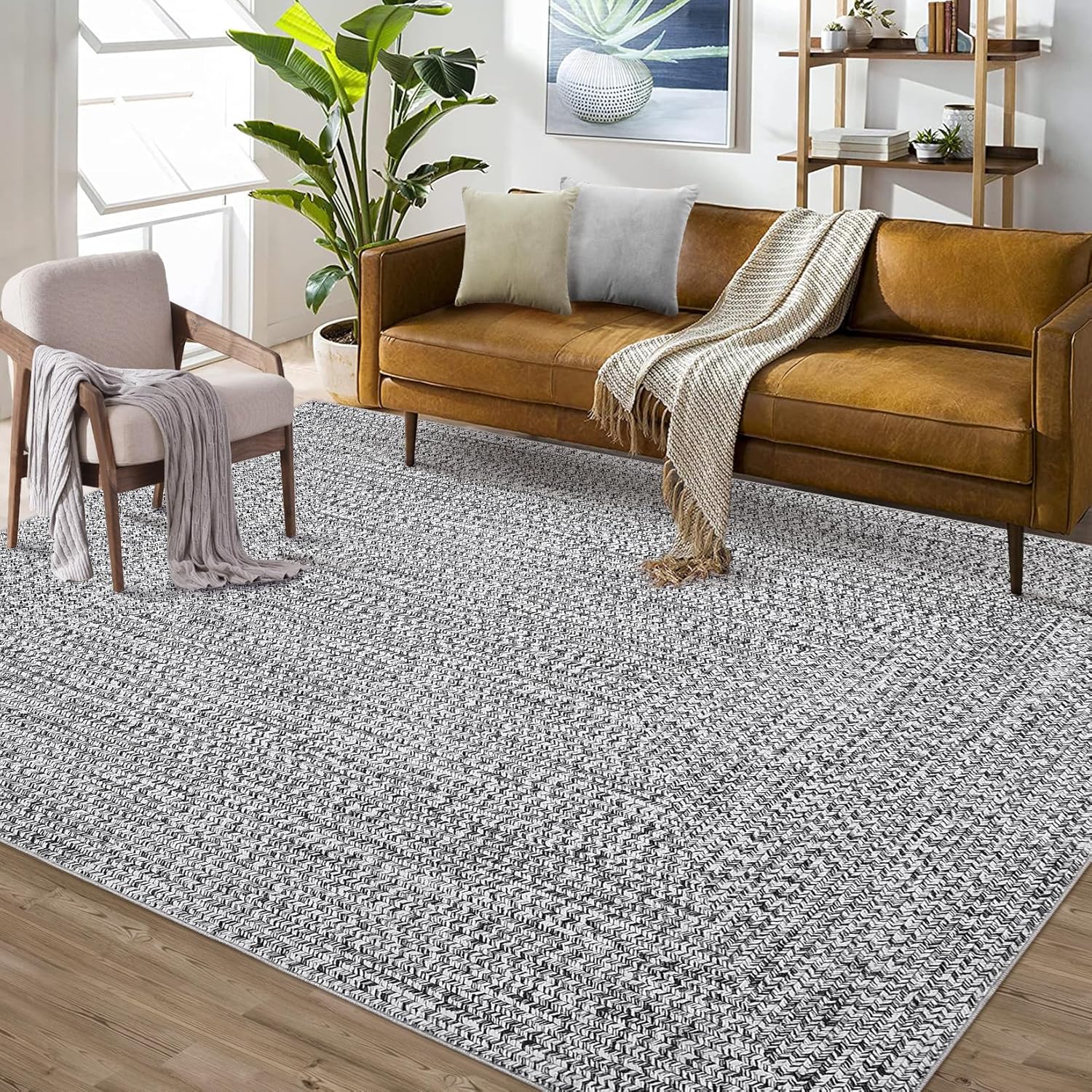 Amazon.com: LUXLOOM Modern Washable Rugs 8x10 Rug for Living Room Soft ...
