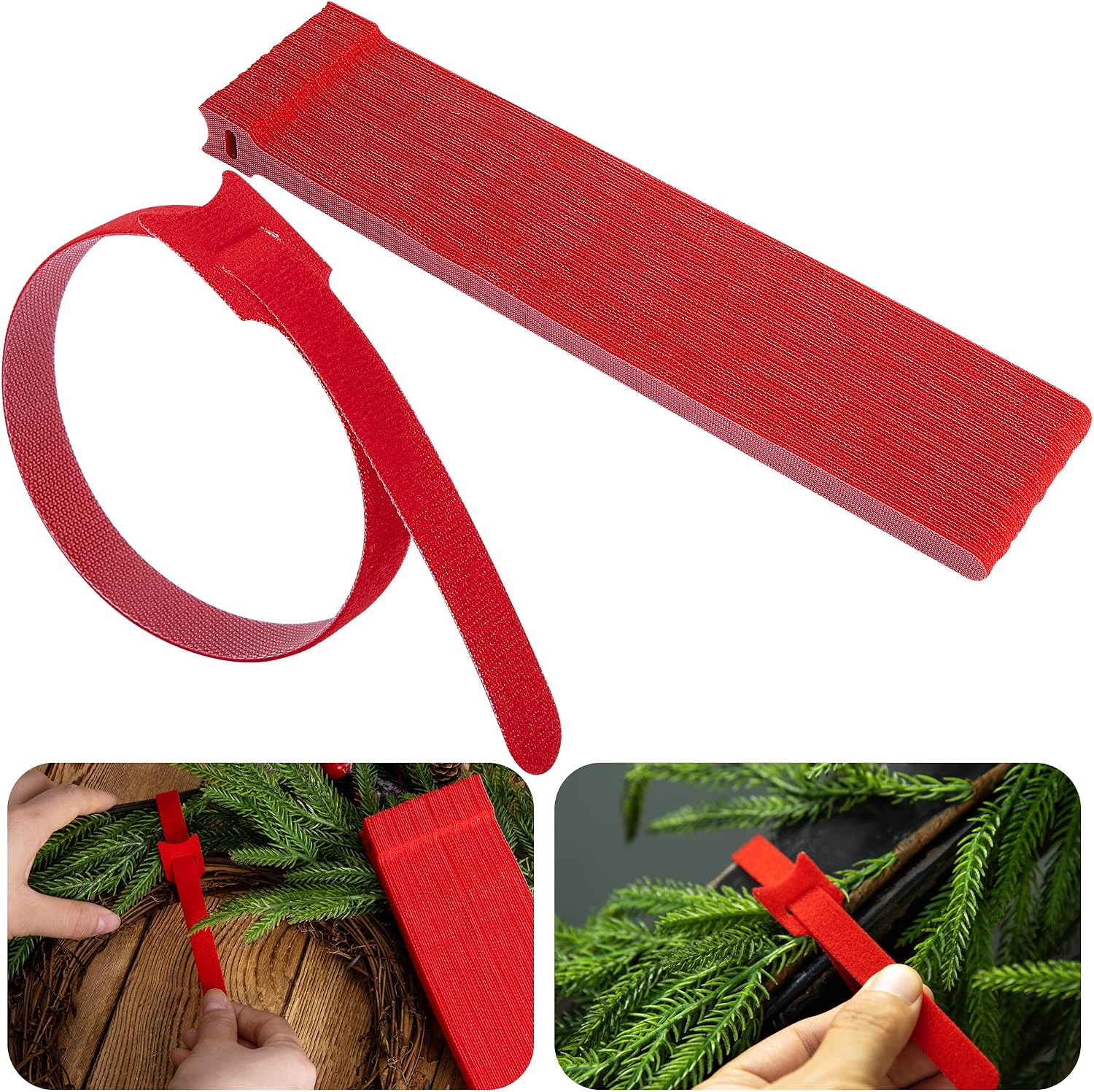 Amazon.com: codree 60 Pcs Christmas Garland Ties - 12" Adjustable ...