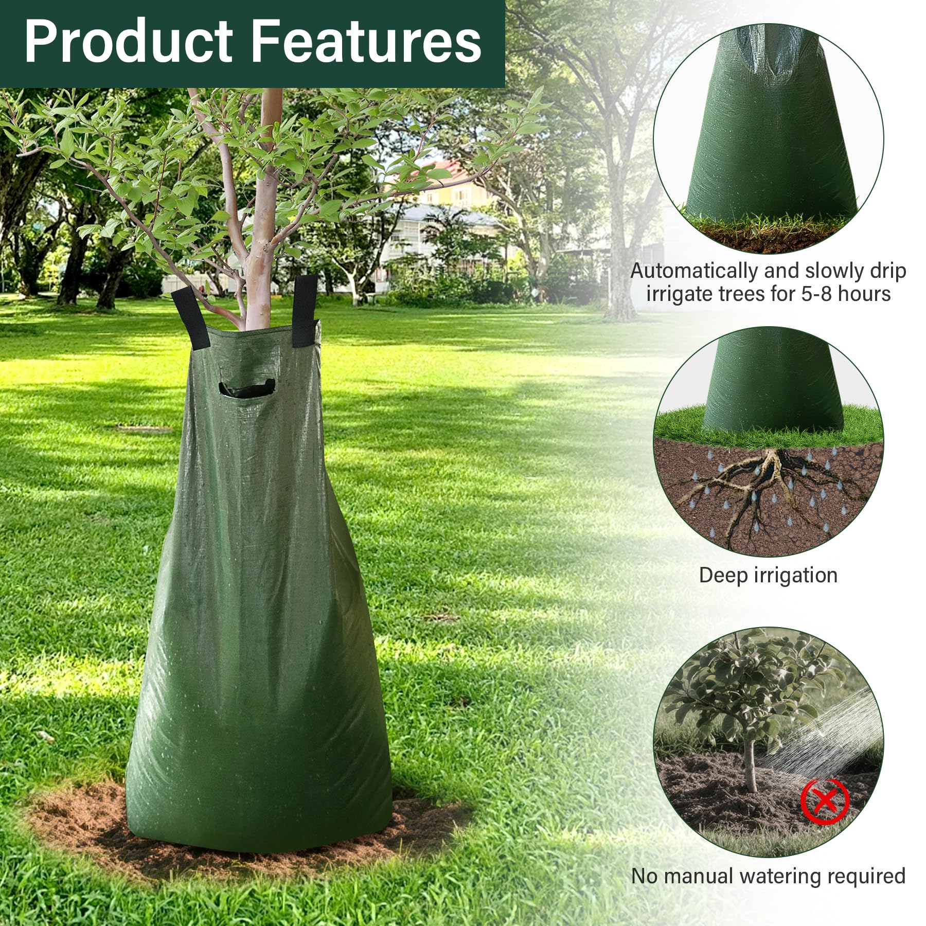 Snapklik.com : Toriexon 10 Pack Tree Watering Bags, 20 Gallon Slow ...