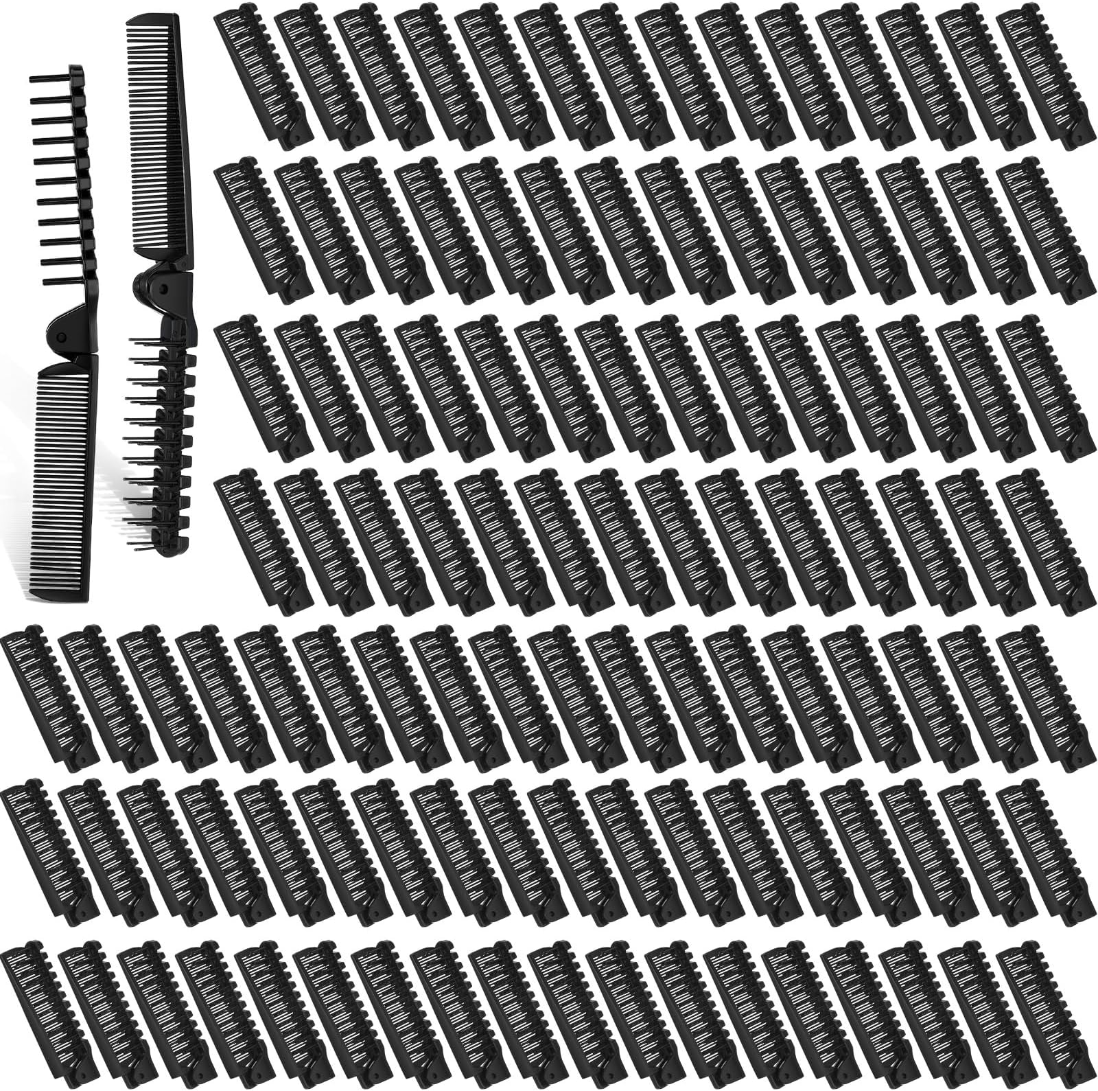 Amazon.com : Maxcheck 200 Pcs Portable Folding Hair Brush Double Headed ...
