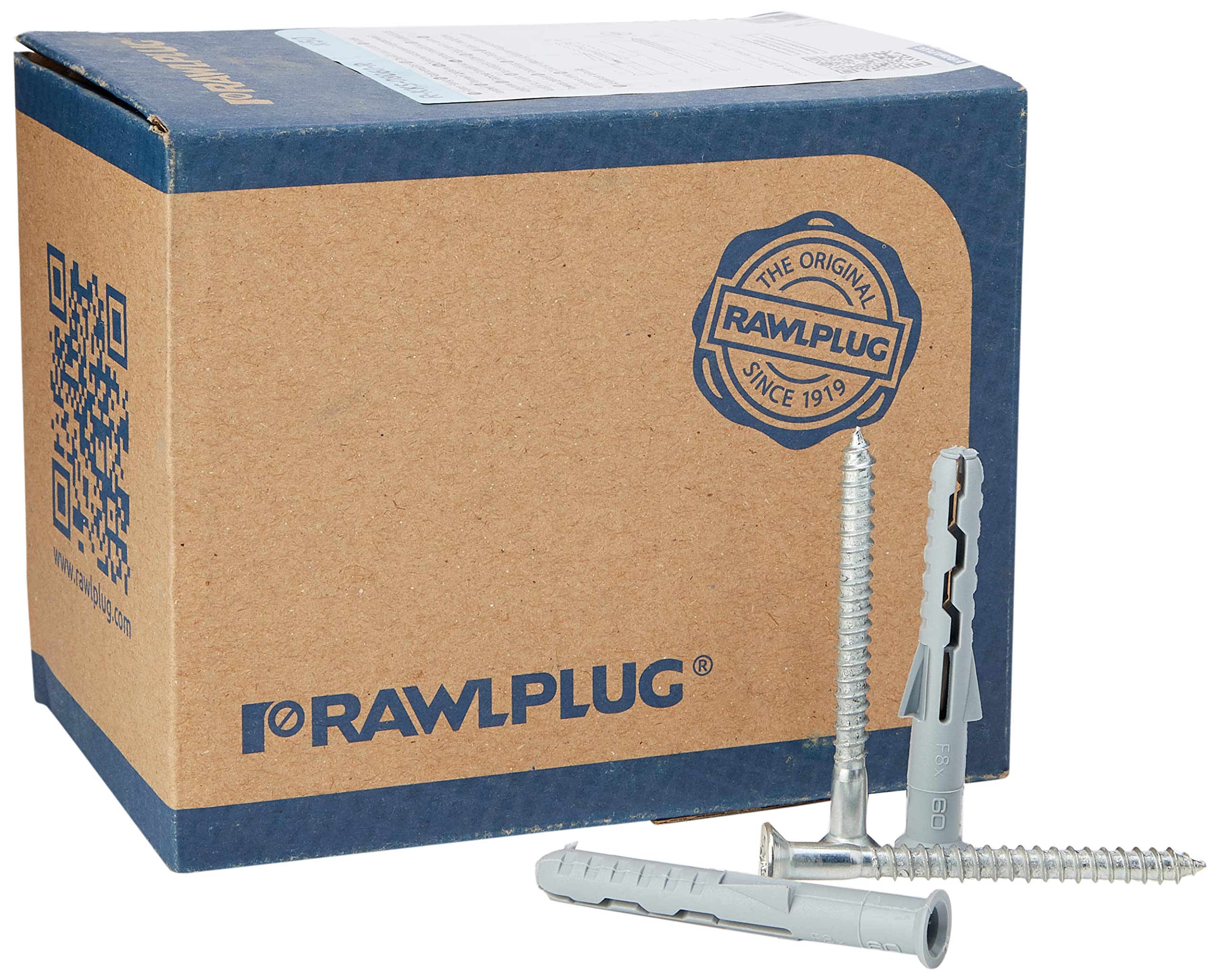 Rawlplug 21 320 Frame Fixings and Screws (Pack of 50) - 8 X 60mm (50 ...