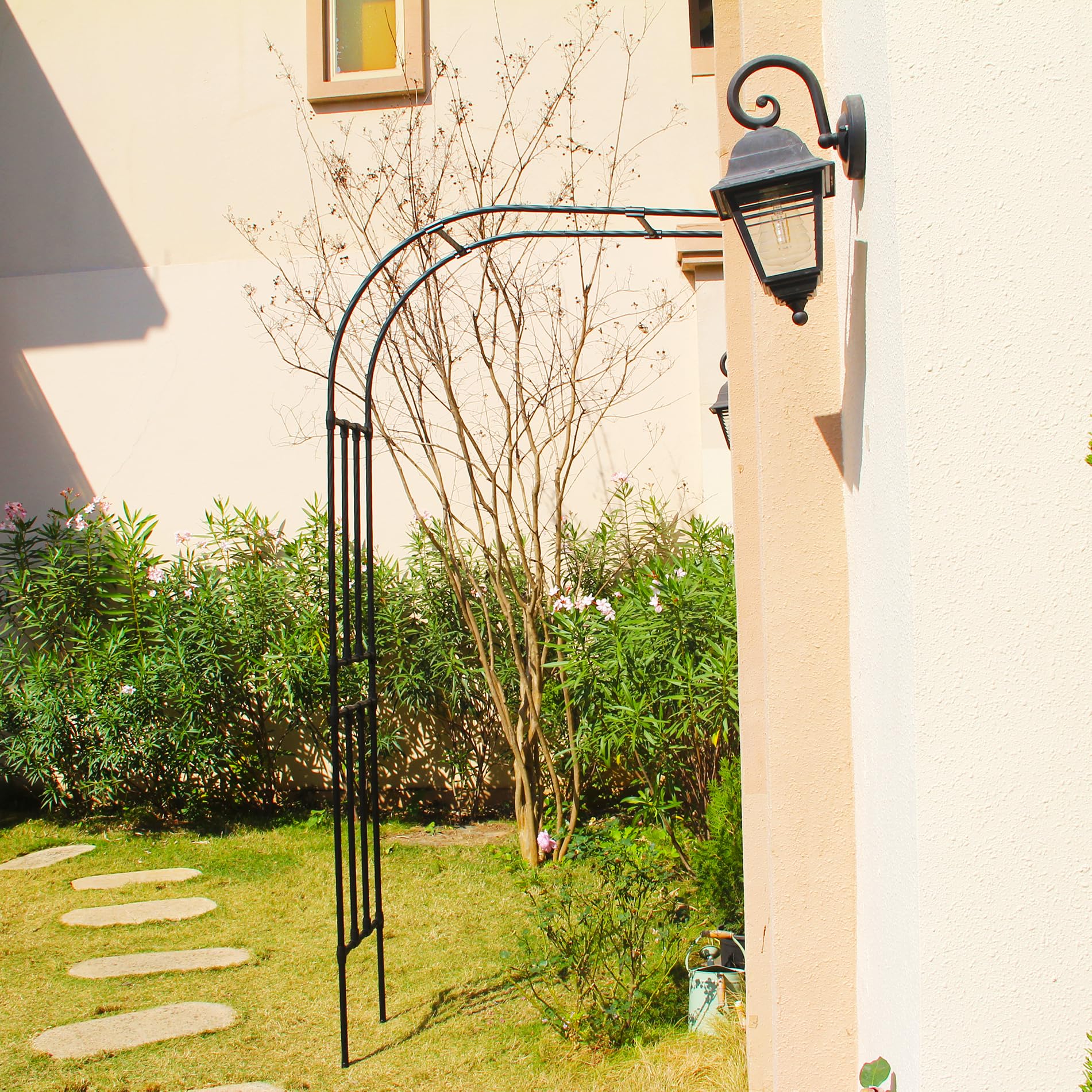 Weatherproof Garden Arbor Half Garden Arch Trellis - 1.2m Wide X 2.4m ...