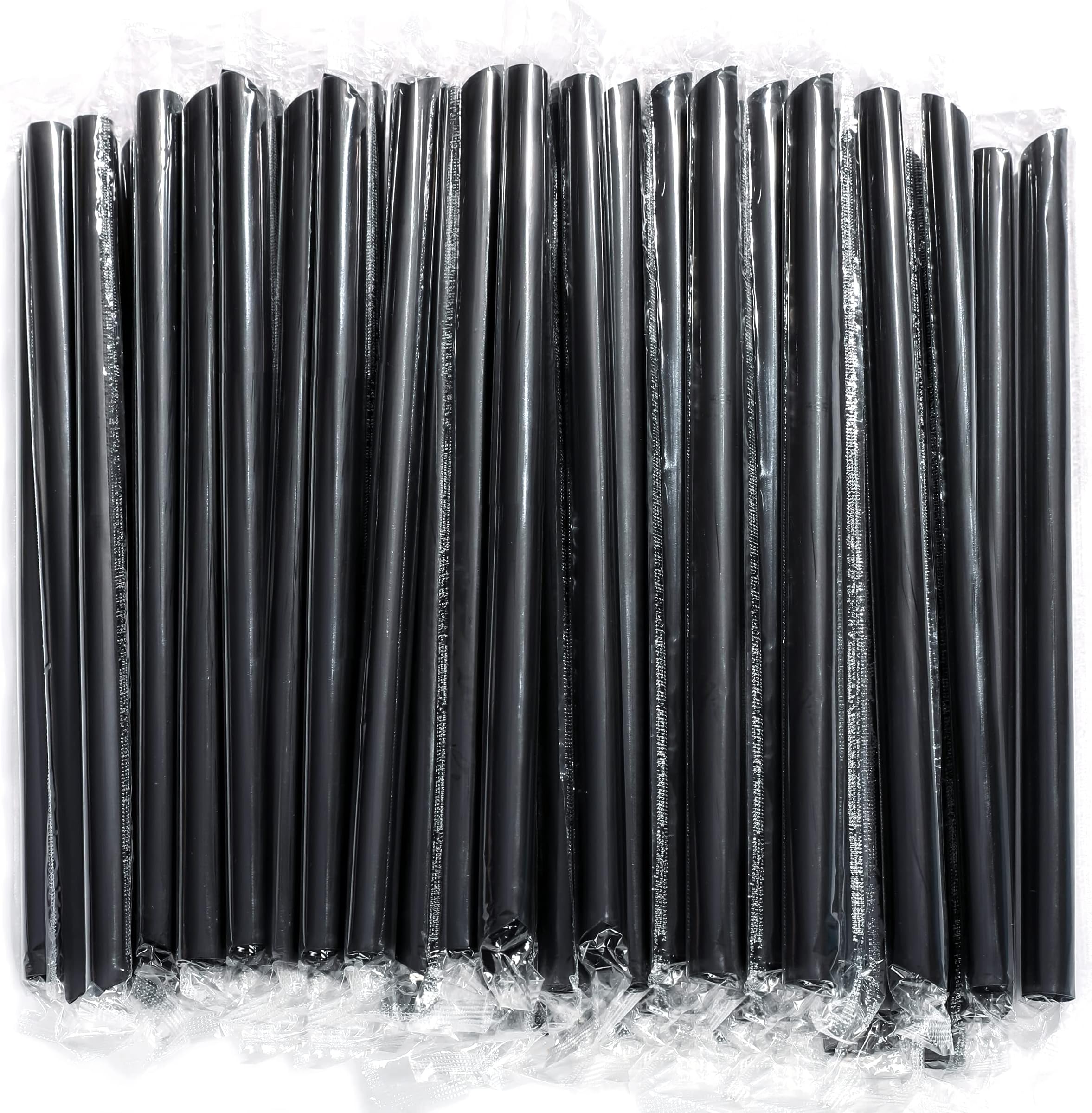 Amazon.com: 100 Pcs Individually Packaged Pointed Jumbo Smoothie Straws ...