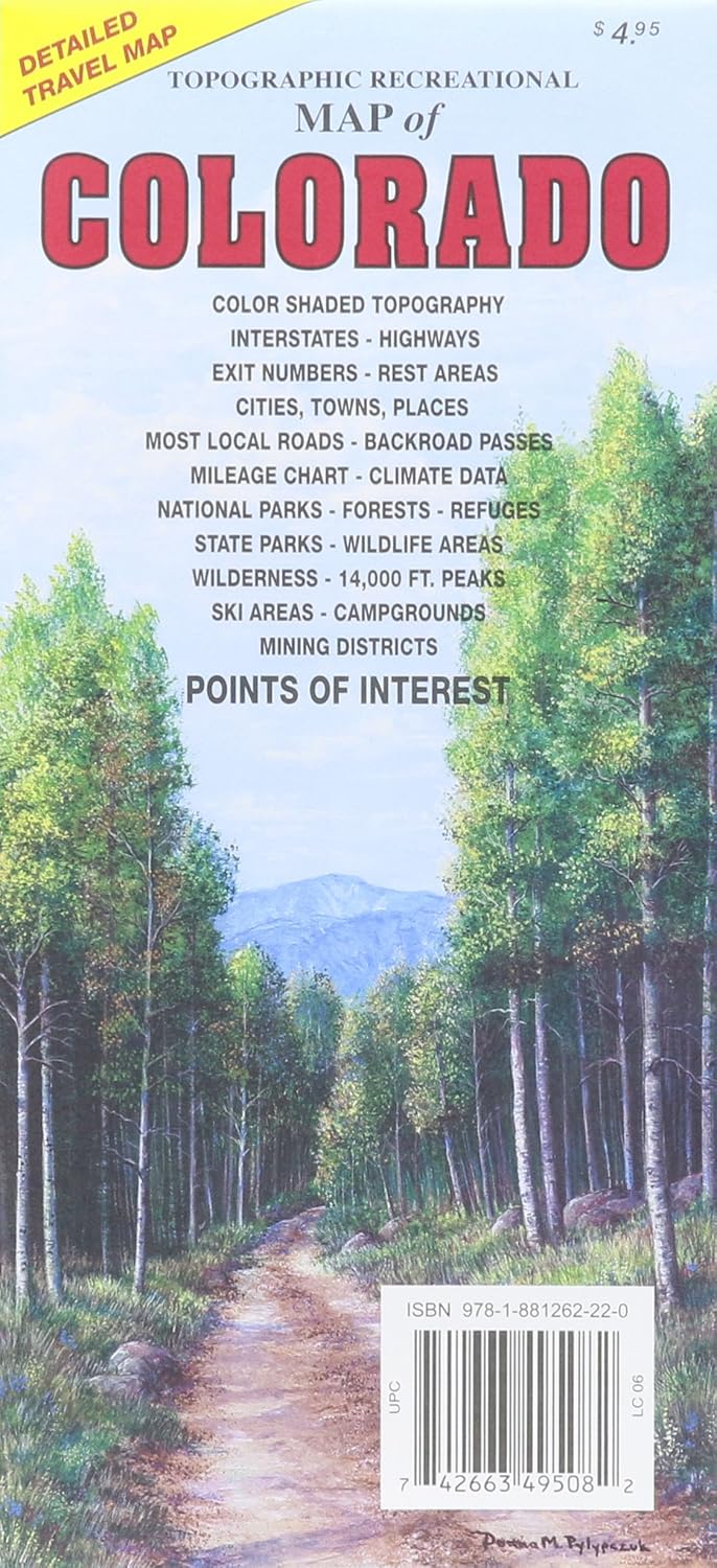 Topographic Recreational Map of Colorado: GTR Mapping, GTR Mapping, GTR ...