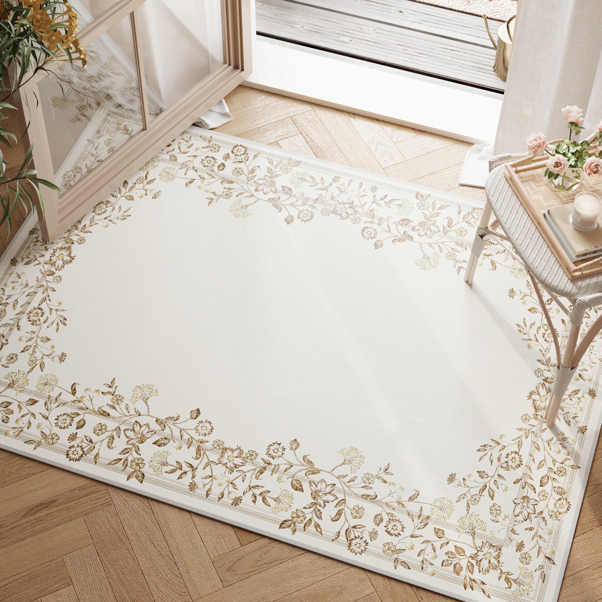 Amazon.com: jinchan Area Rug 3x5 Washable Entryway Rug Indoor Doormat ...