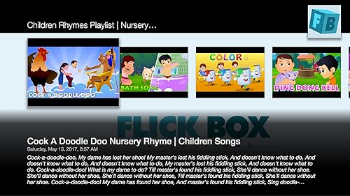 Flickbox - Kids Songs and Rhymes - App on Amazon Appstore