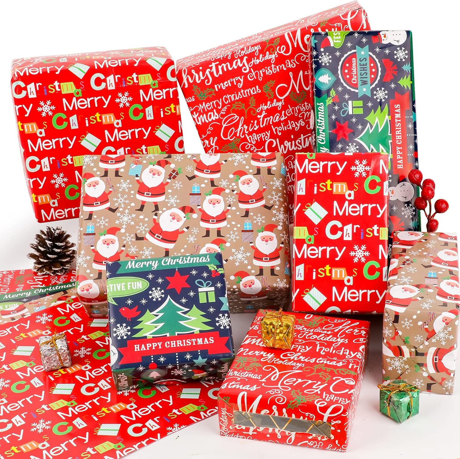 Amazon Konsait 12 Packs Folded Large Sheets Of Christmas Wrapping amazon-konsait-12-packs-folded-large-sheets-of-christmas-wrapping